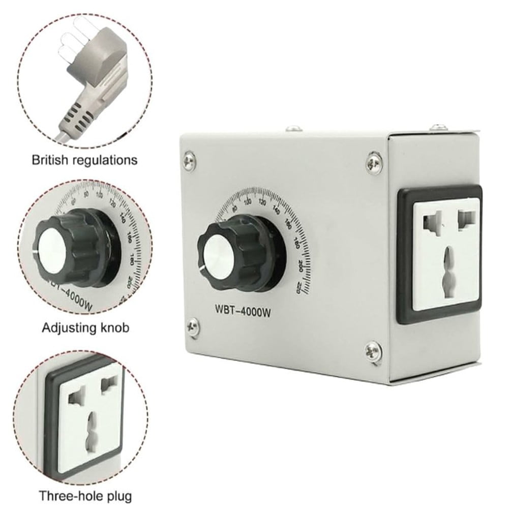 Dreamhall Ac220V Motor Speed Controller 4000W Output Adjustable Range 0 ...