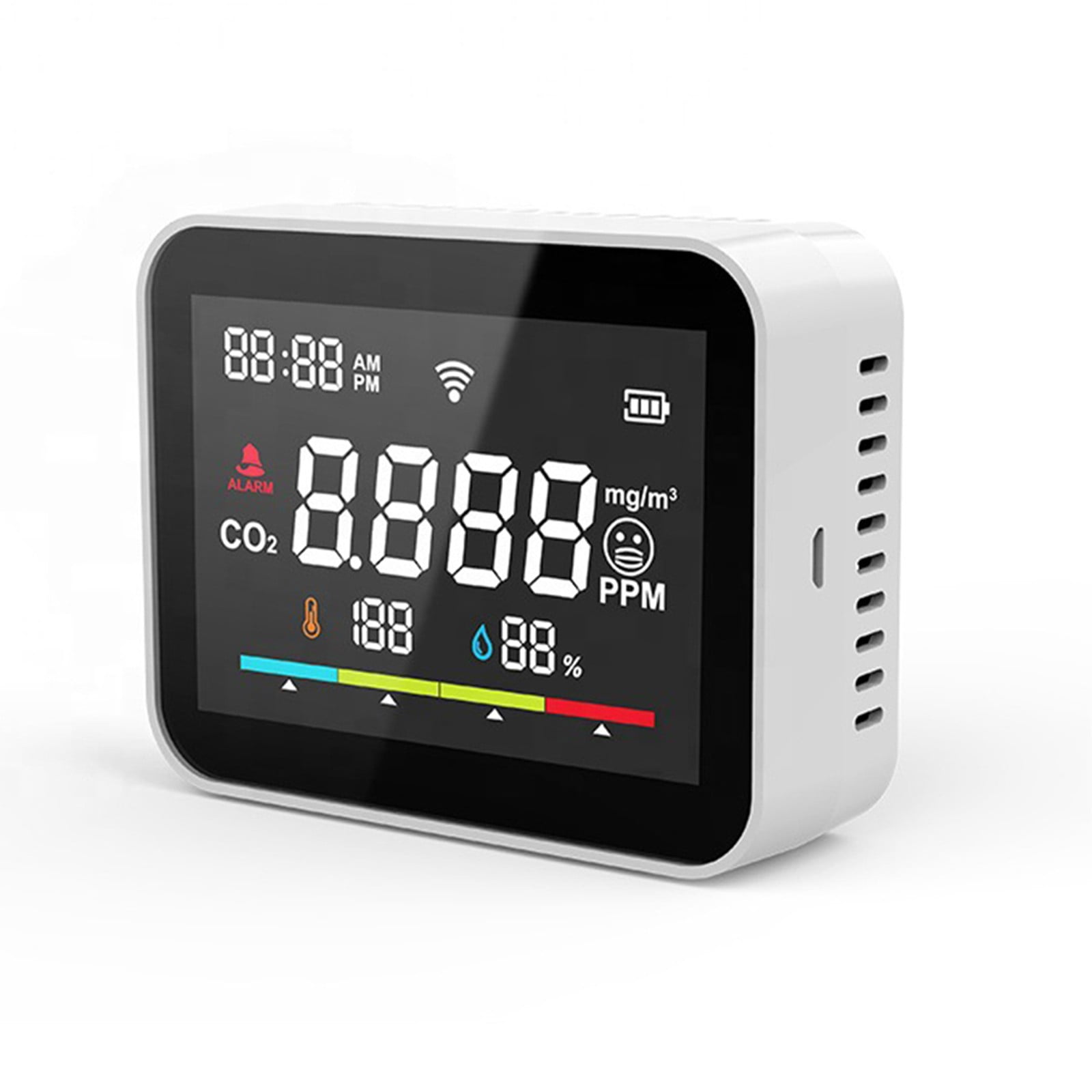 Dreamhall Portable Air Quality Detector Temp Humidity Monitor for Home ...