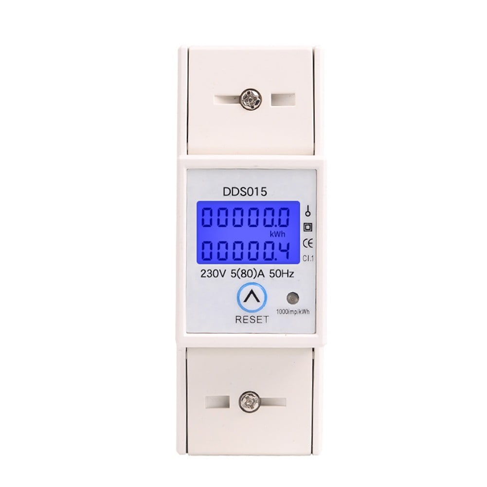 Dreamhall for Din Rail Single Phase Wattmeter Power Consumption Kwh ...