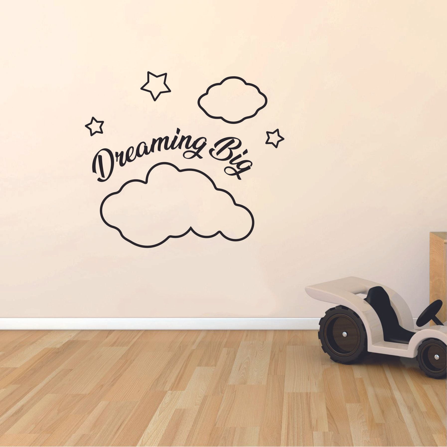 Dreaming Big Clouds Cloud Newborn Baby Babies Quote Wall Sticker Art ...