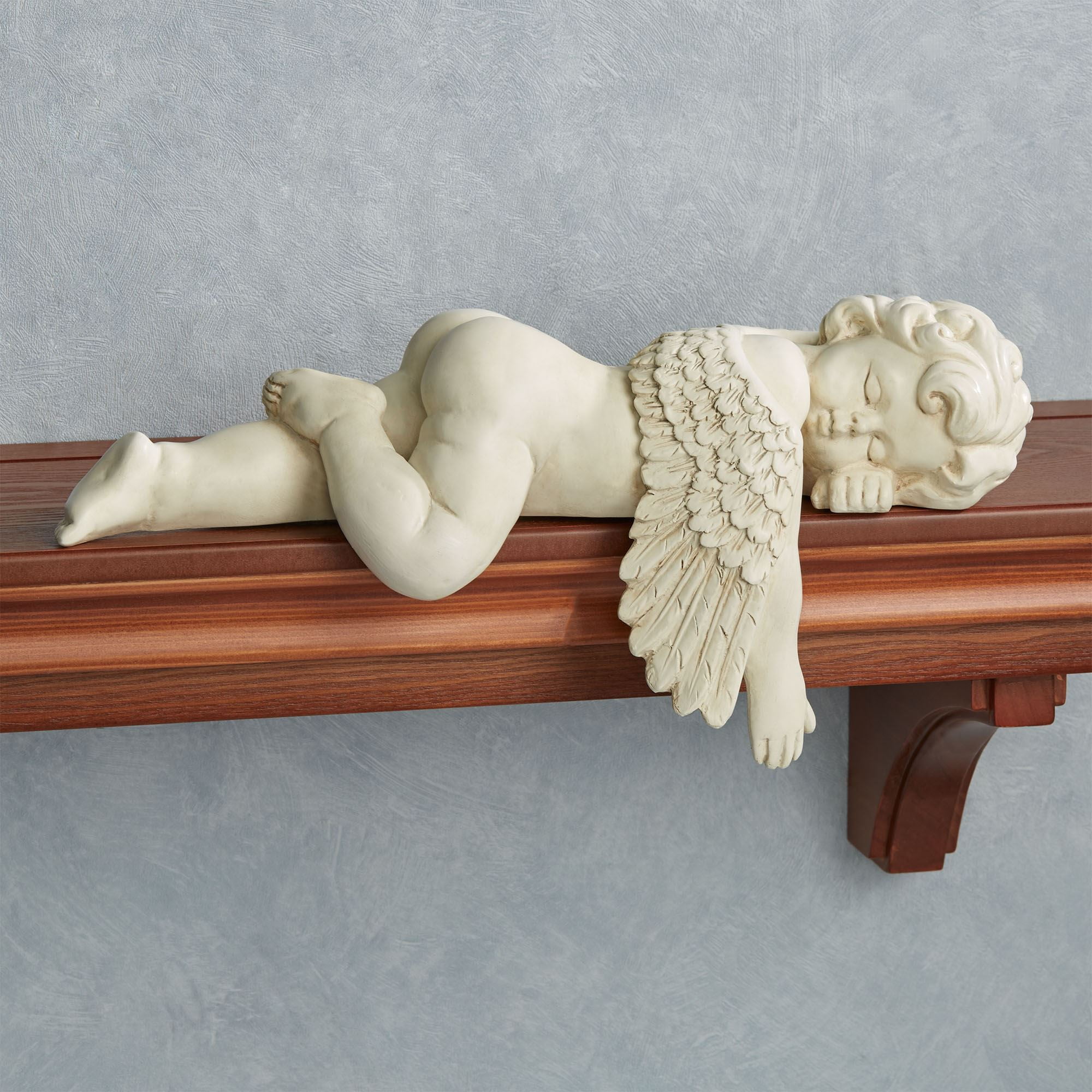 Dreaming Cherub Angel Shelf Sitter Ivory Finish - Walmart.com