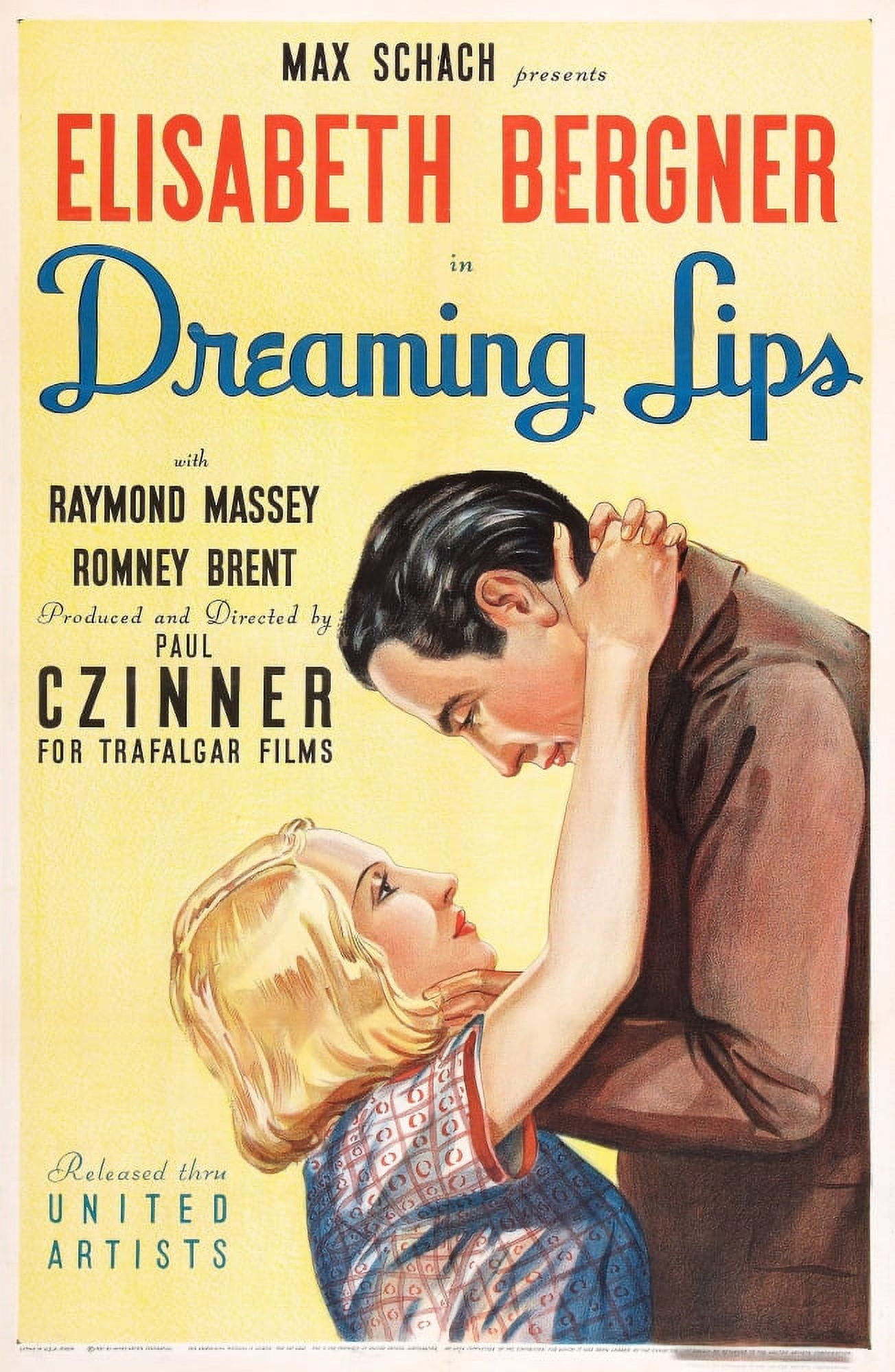 Dreaming Lips Us Poster Art From Left: Elisabeth Bergner Raymond Massey ...