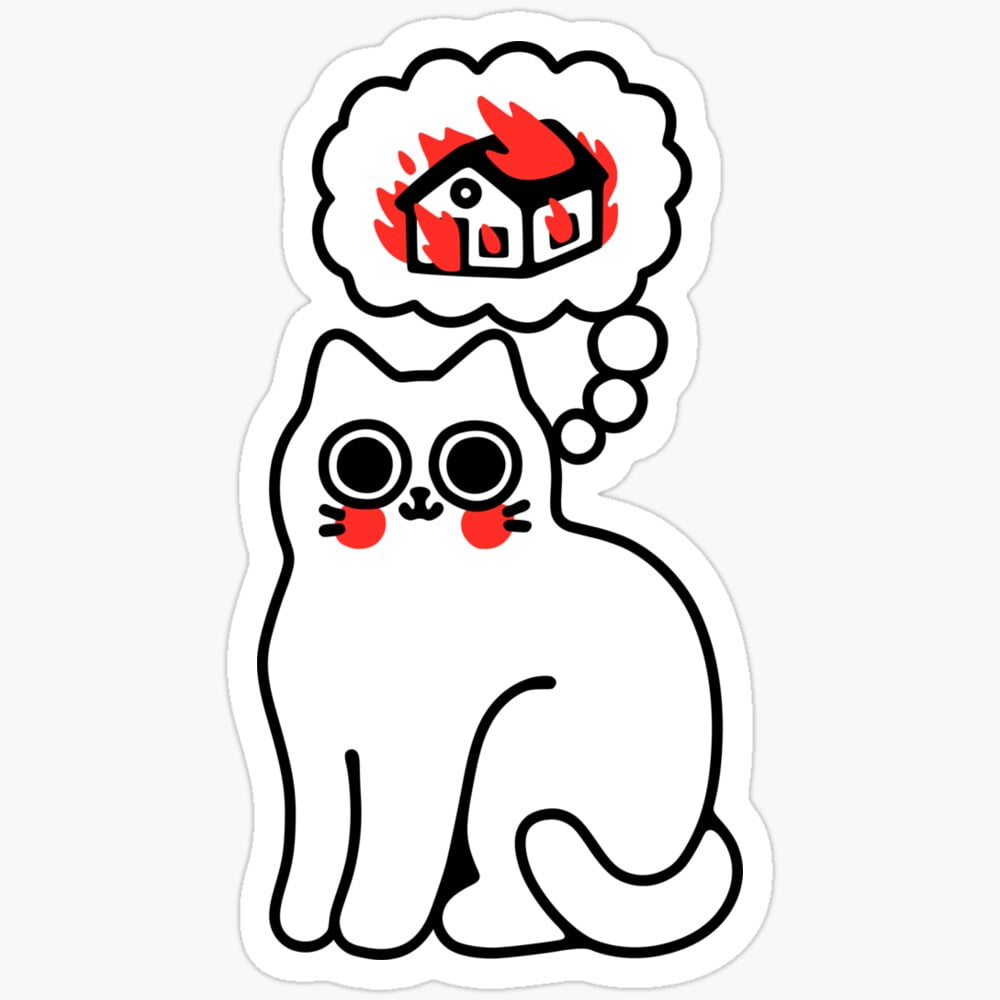 Dreaming Of Destruction Sticker Phone Decal Water Bottle Stickers Car ...