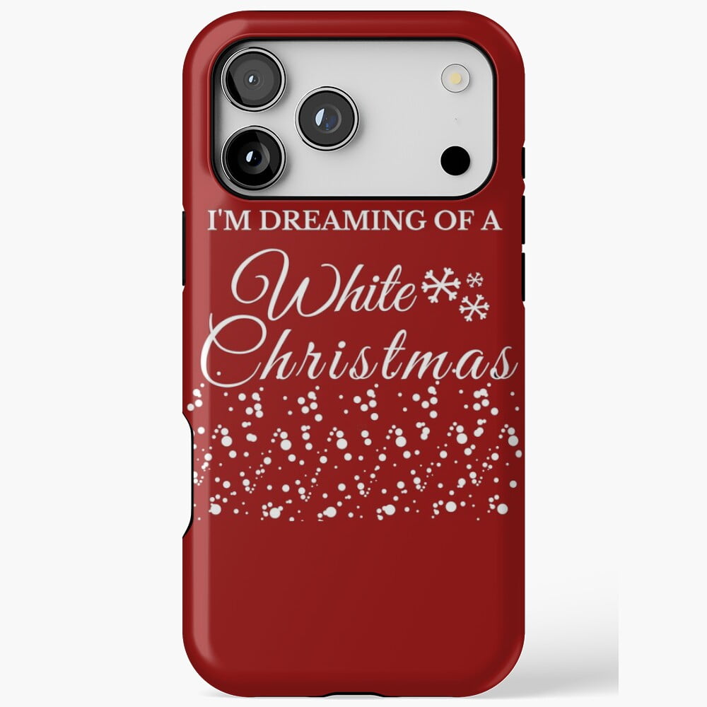 Dreaming White Christmas Case for iPhone 11 12 13 14 15 16 17 Pro Max ...