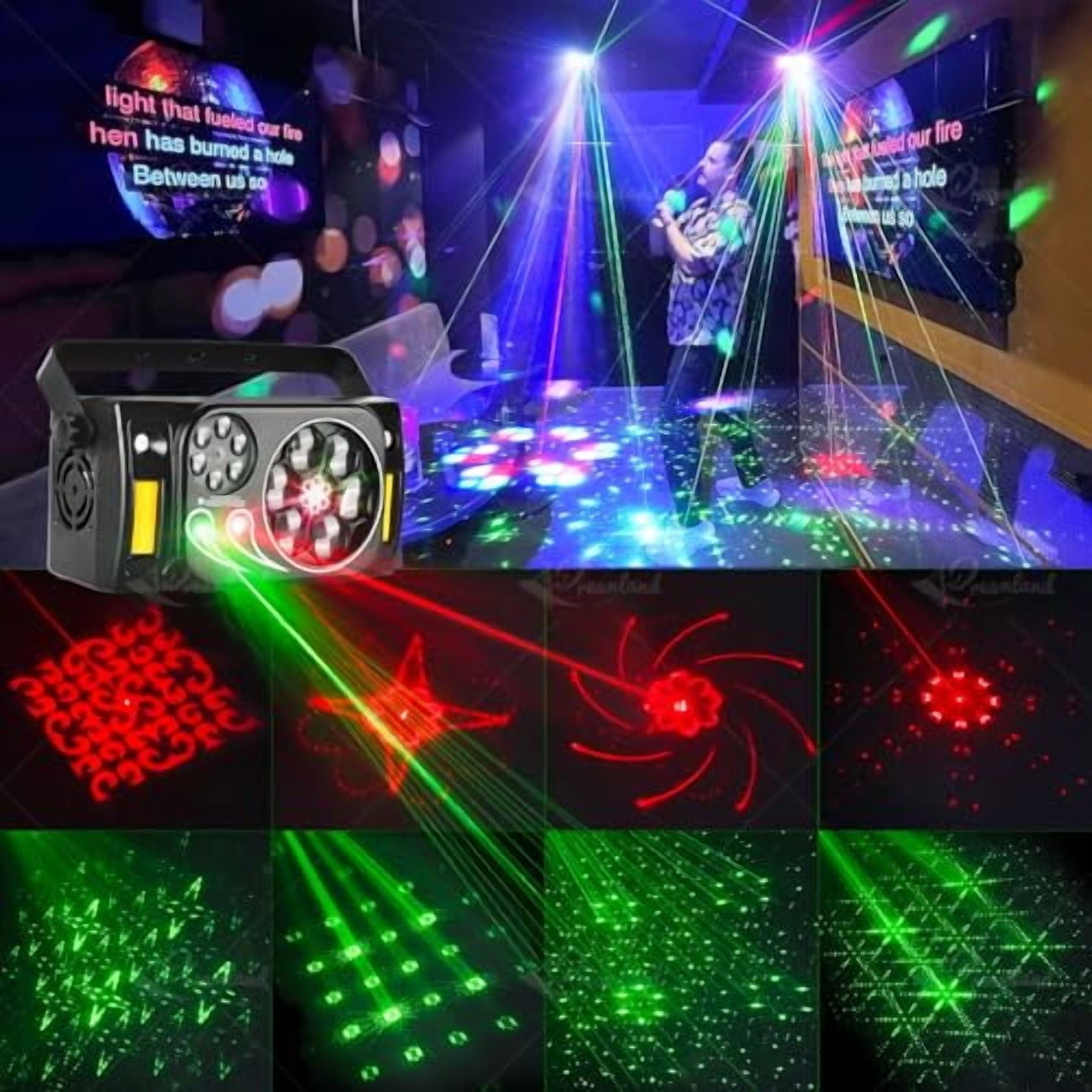 Dreamland Party Disco Light, Disco Ball Dj Light Sound Activated with ...