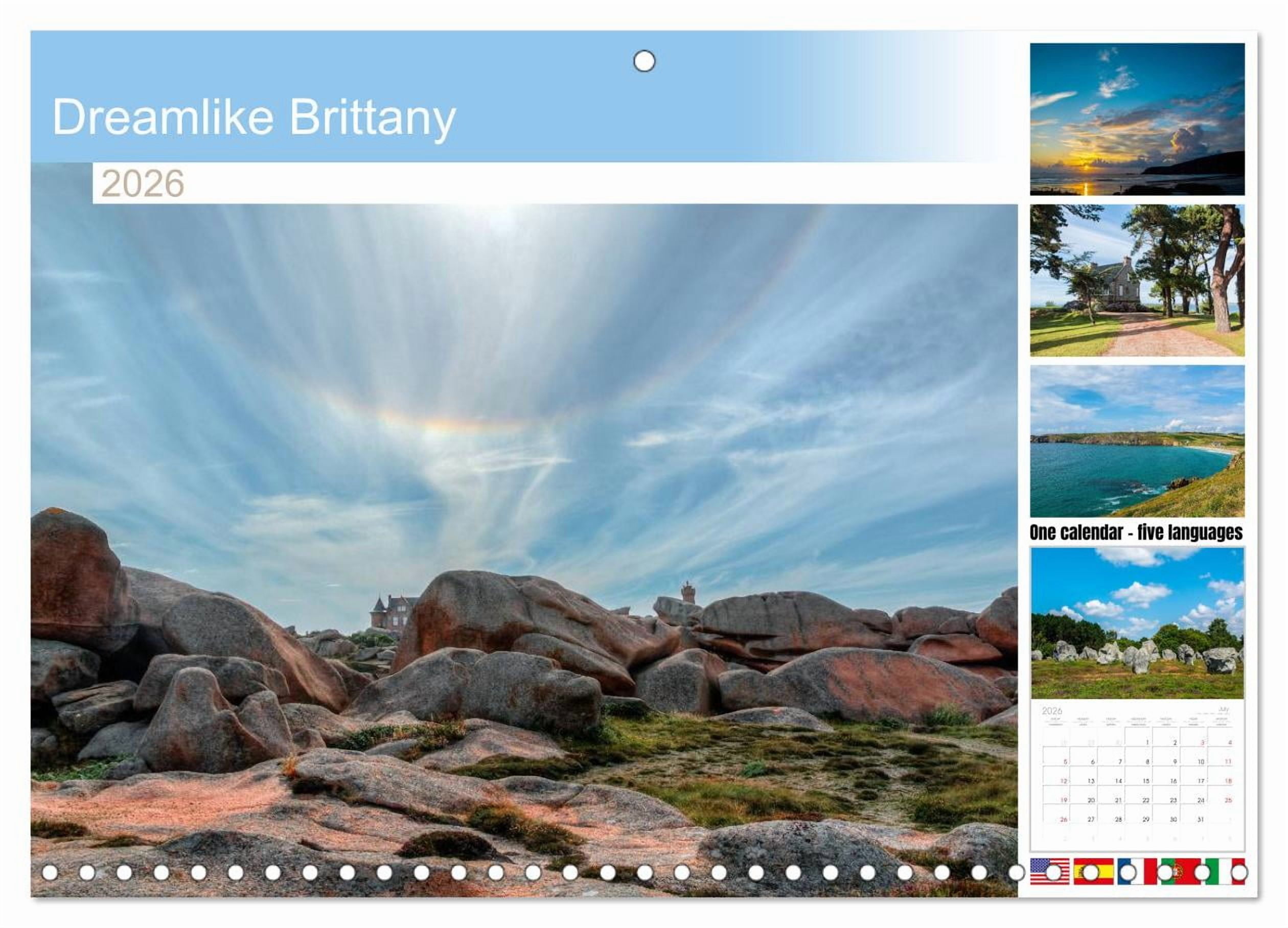 Dreamlike Brittany (Monthly Wall Calendar 2026 11.7 x 16.5 (open ...