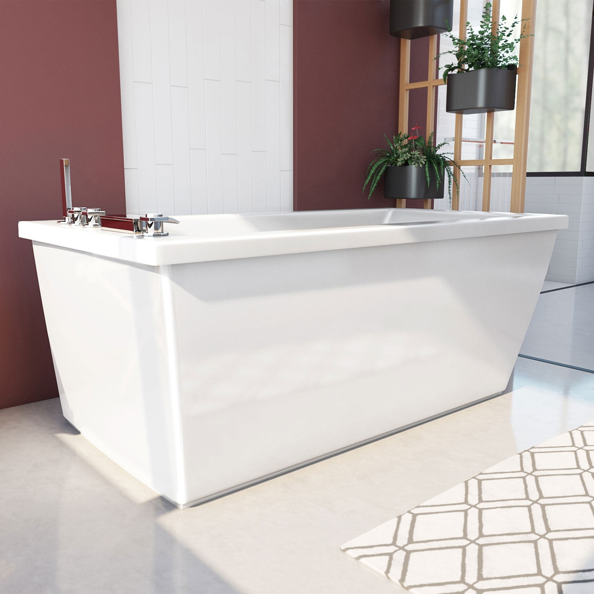 Dreamline Btlv6032wfxxf00 Levantine 60" Free Standing Acrylic Soaking ...