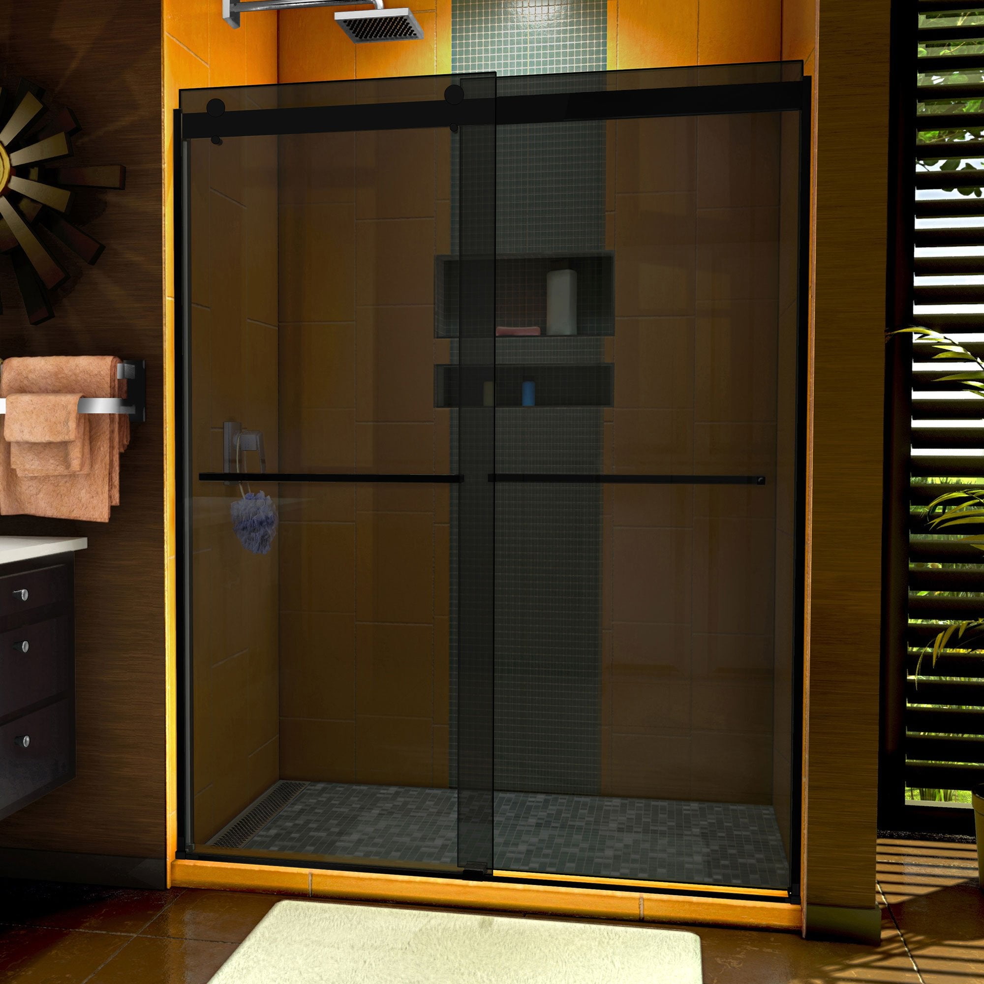 Dreamline Sapphire 56 60 In W X 76 In H Semi Frameless Bypass Shower