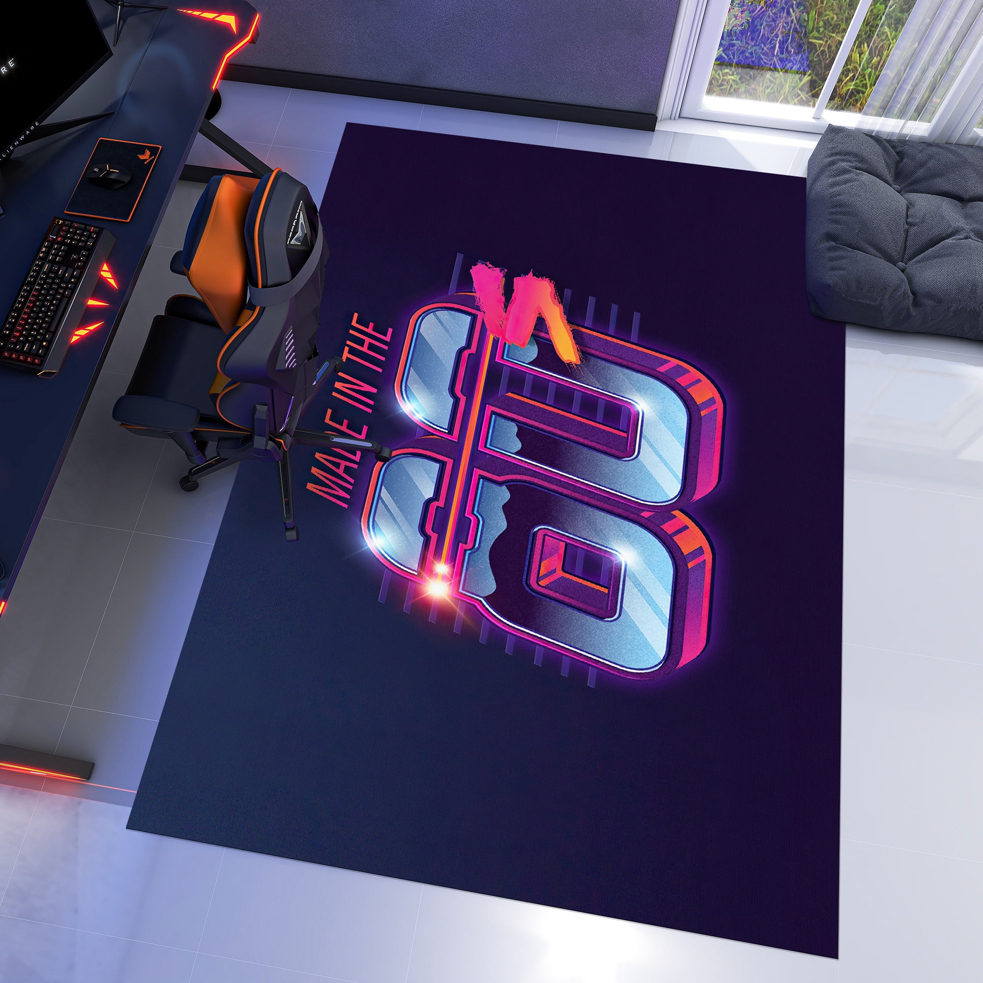 Dreammotif 80S Made Modern Area Rug for Living Room - 2.6 x 4 ft ...