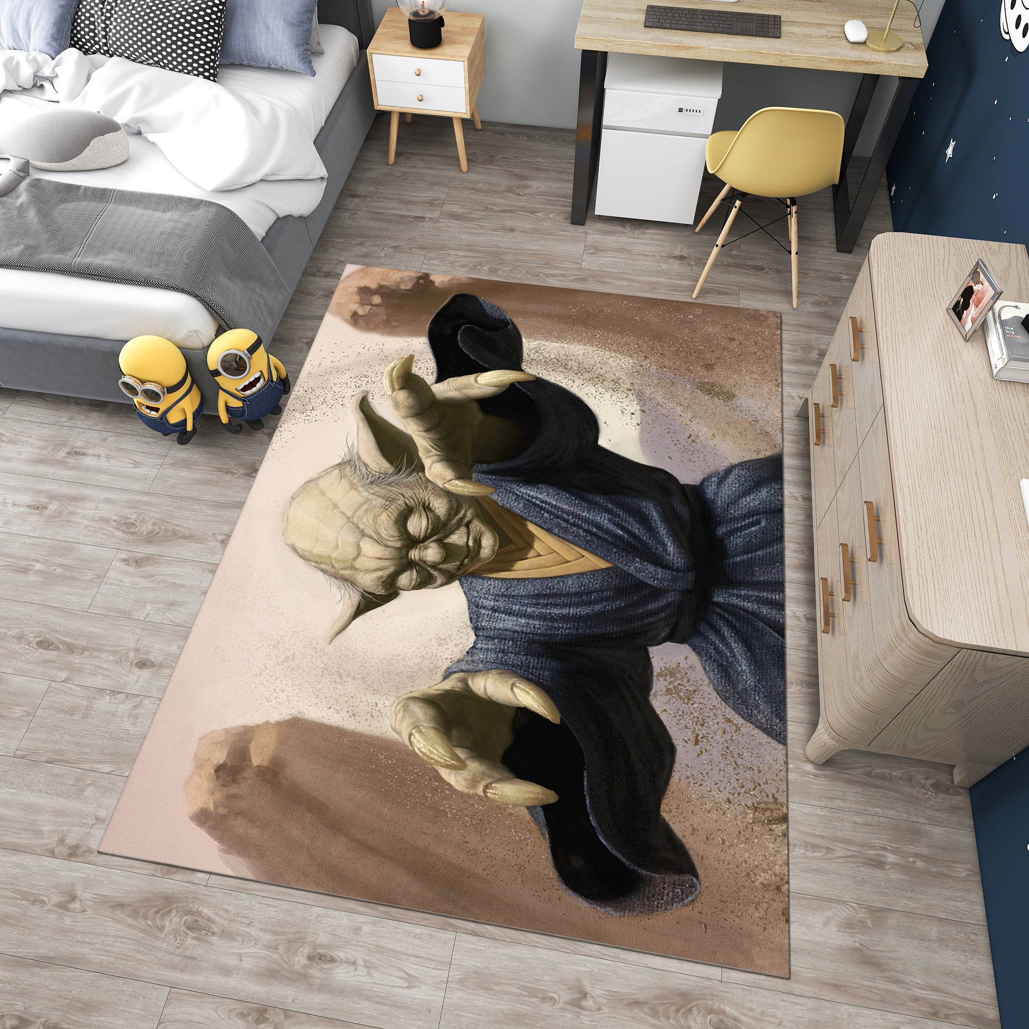 Dreammotif Colorful Baby Yoda Area Rug, Modern Rug, Game Room Decor ...