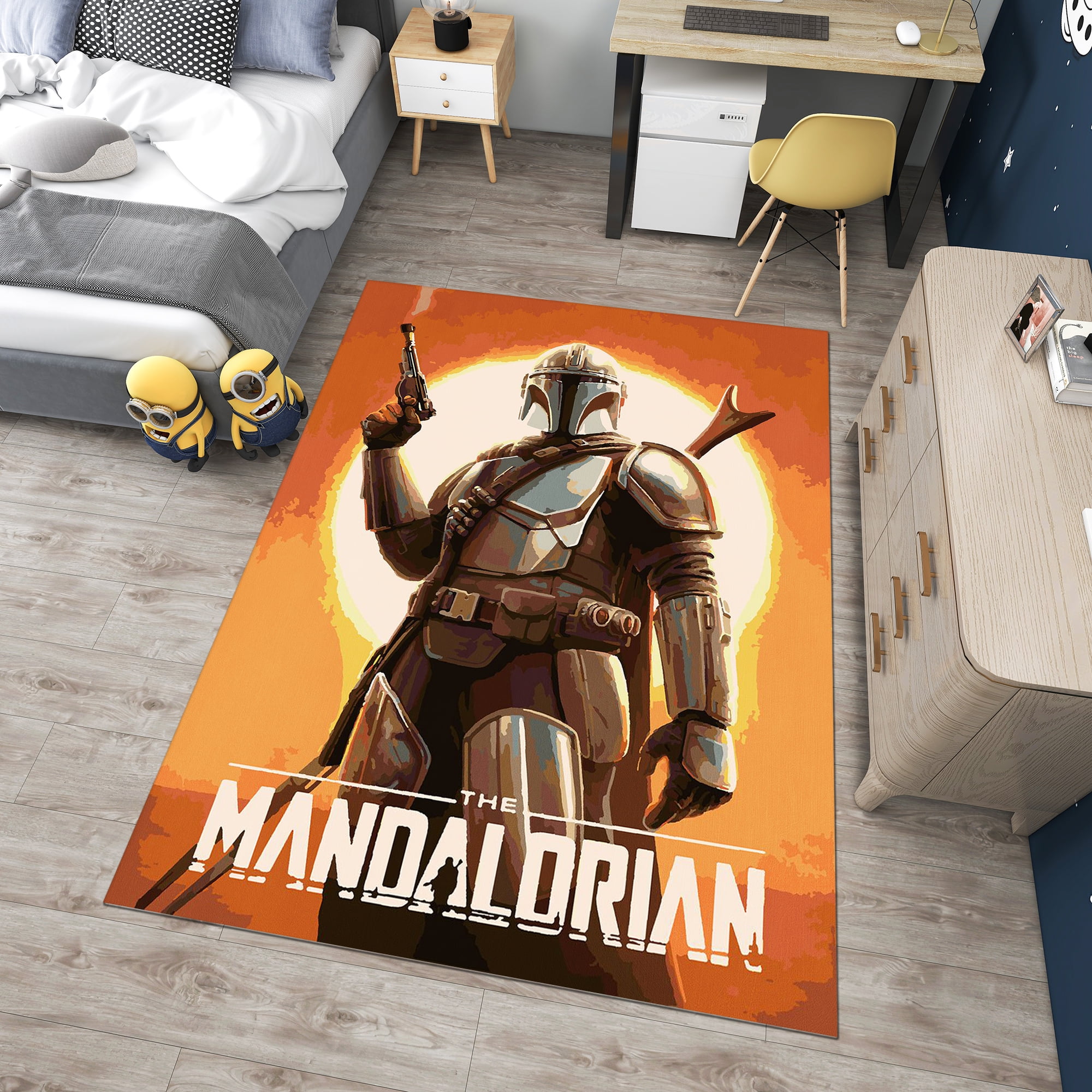 Dreammotif Colorful Mandalorian Rug, Modern Area Rugs For Living Room ...