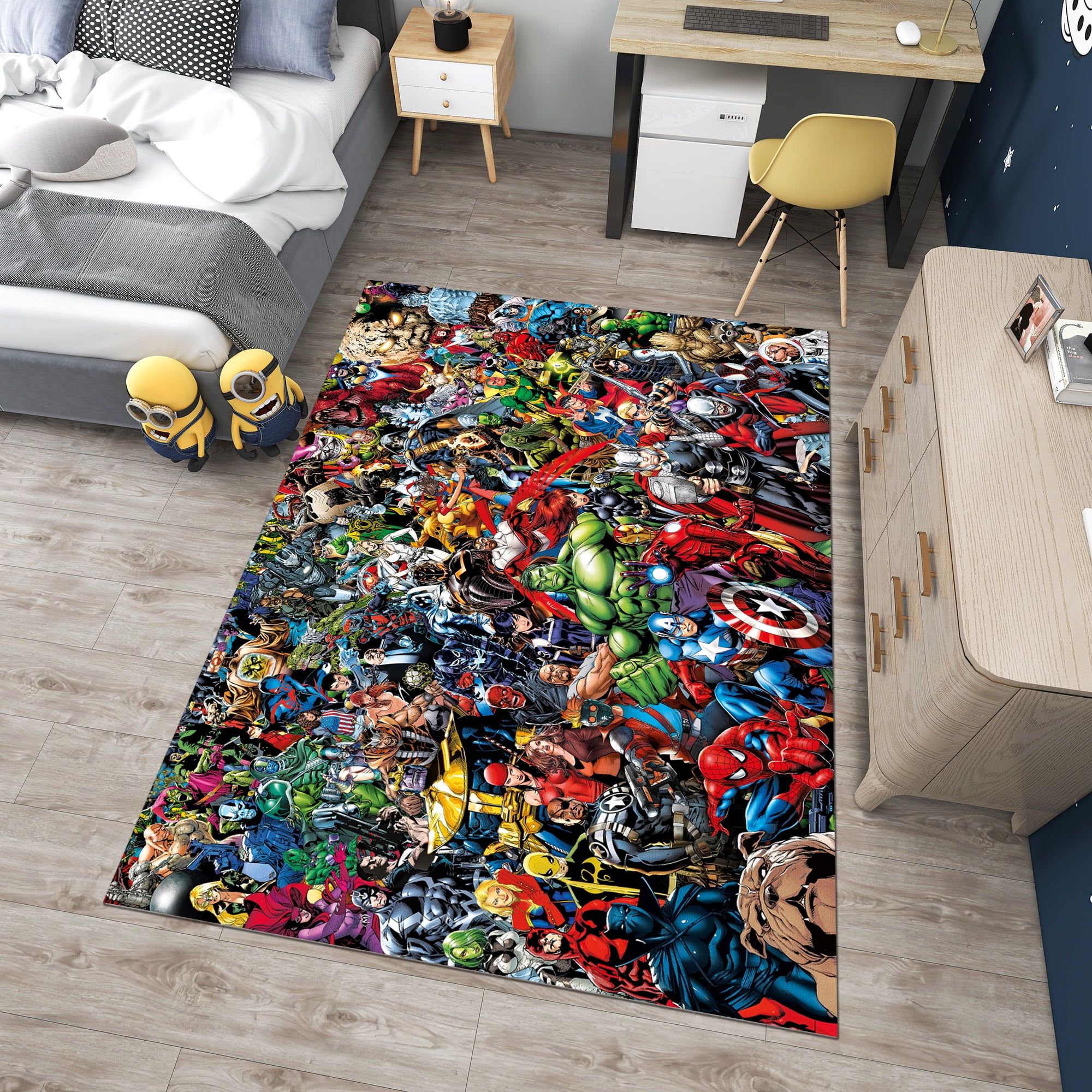 Dreammotif Colorful Modern Area Rug, Game Room Decor, Bedroom Decor For ...