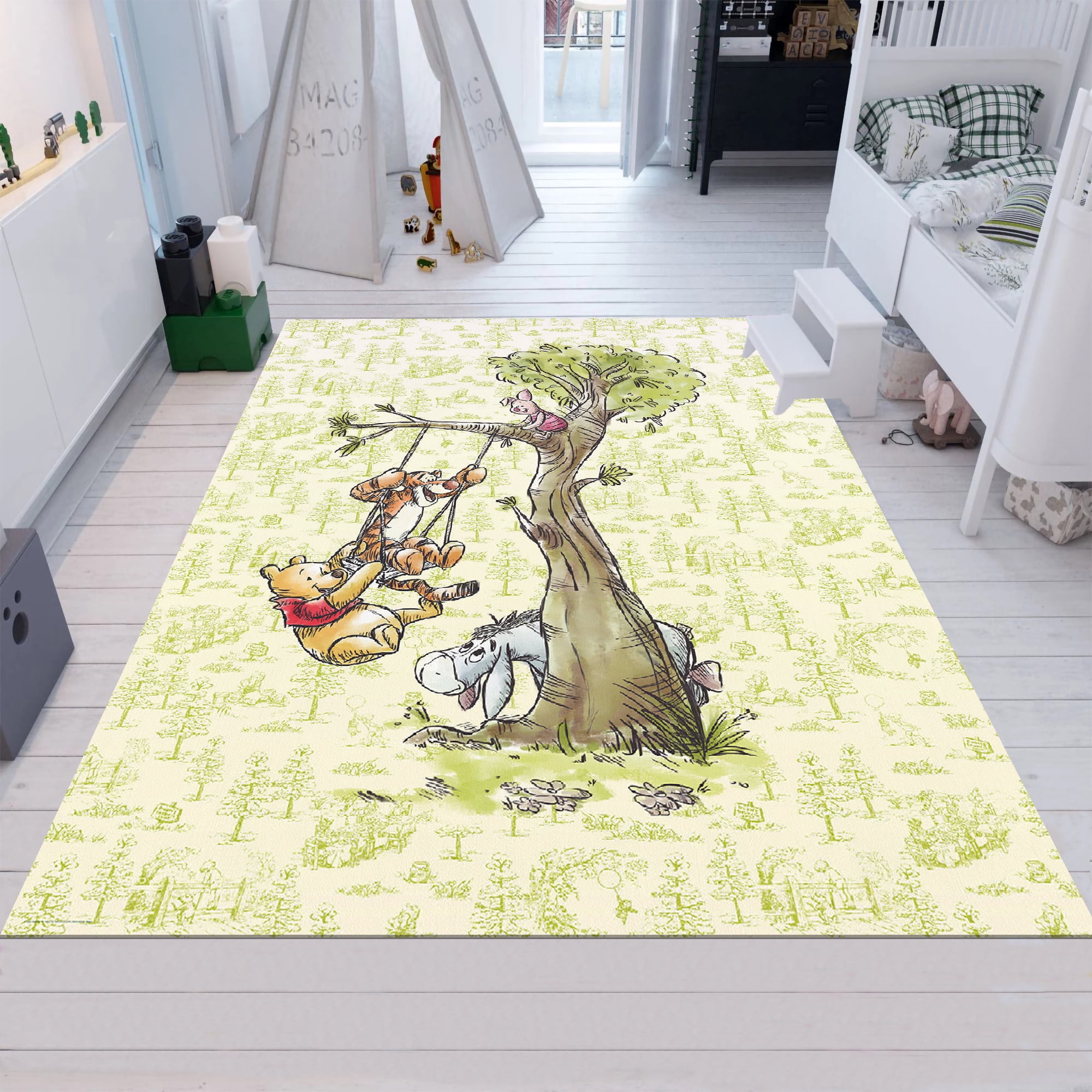 Dreammotif Cute Bear Rug, Winnie the Pooh Rug, Cute Rug,Cartoon Rug ...