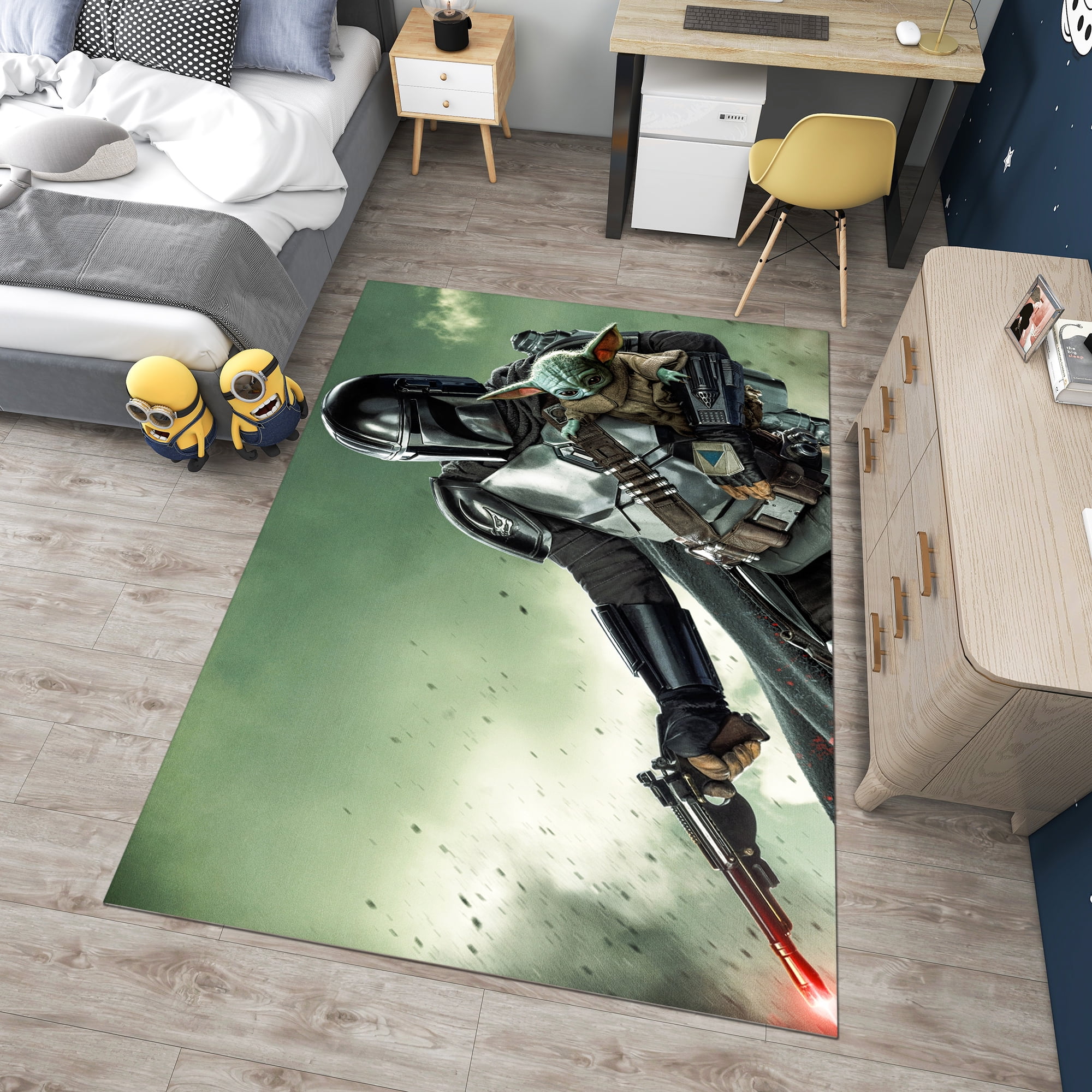 Dreammotif Darth Vader And Baby Yoda Rug, Modern Area Rug, Colorful ...