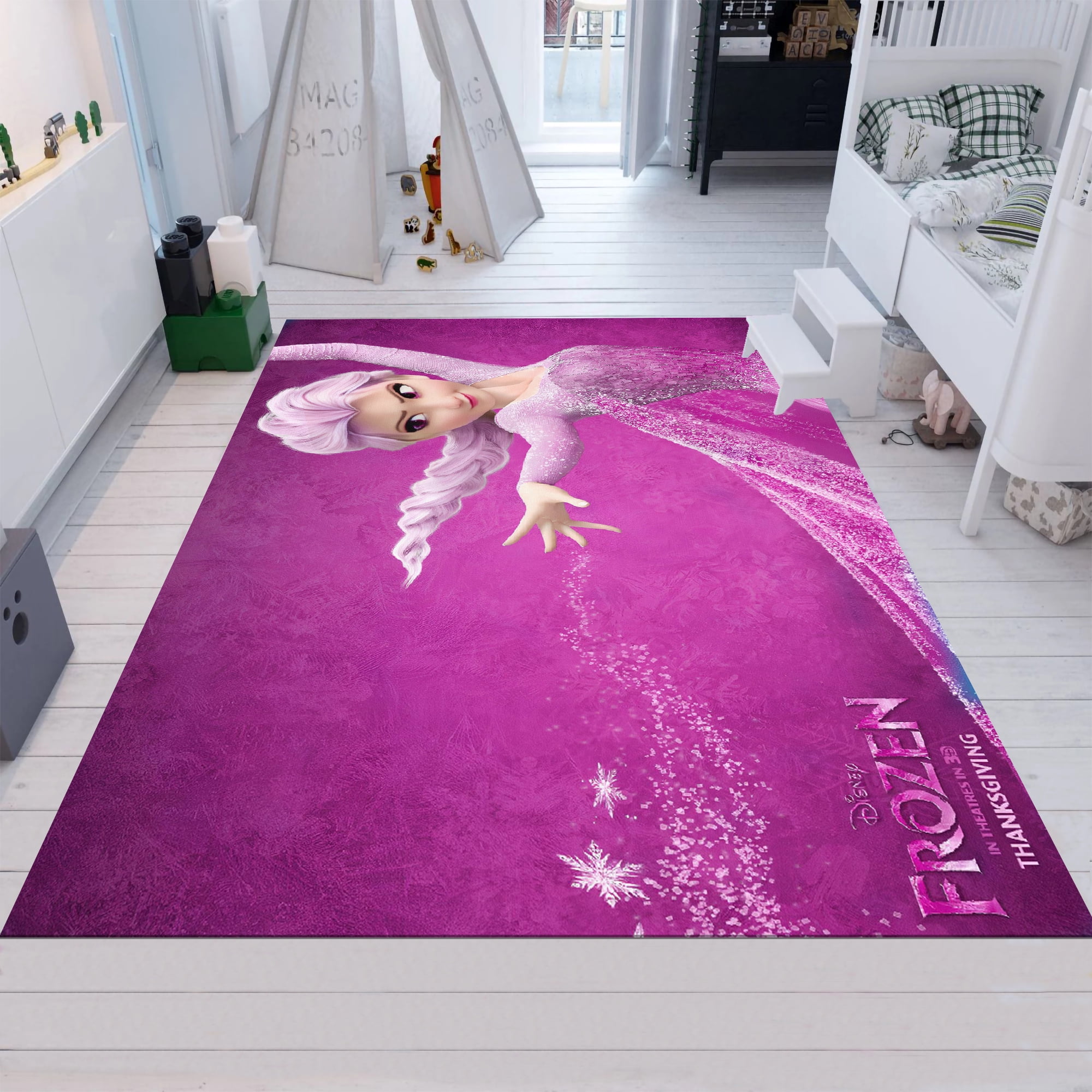Dreammotif Elsa,Frozen Inspired Rug, Elsa Rug,Kids Room Rug,Girl Room ...