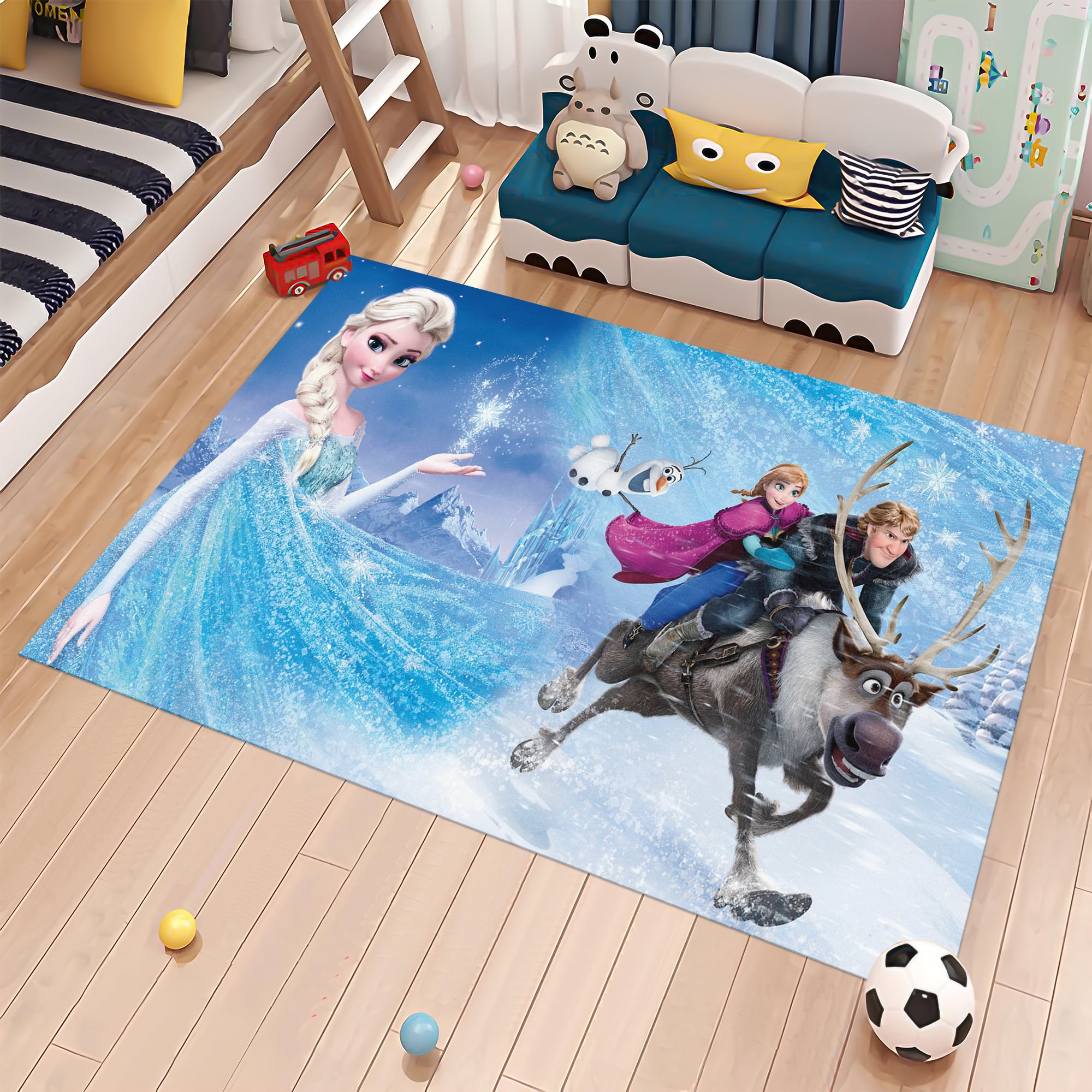 Dreammotif Elsa Rug, Anna Rug, Olaf Rug, Frozen Inspired Rug, Cartoon ...