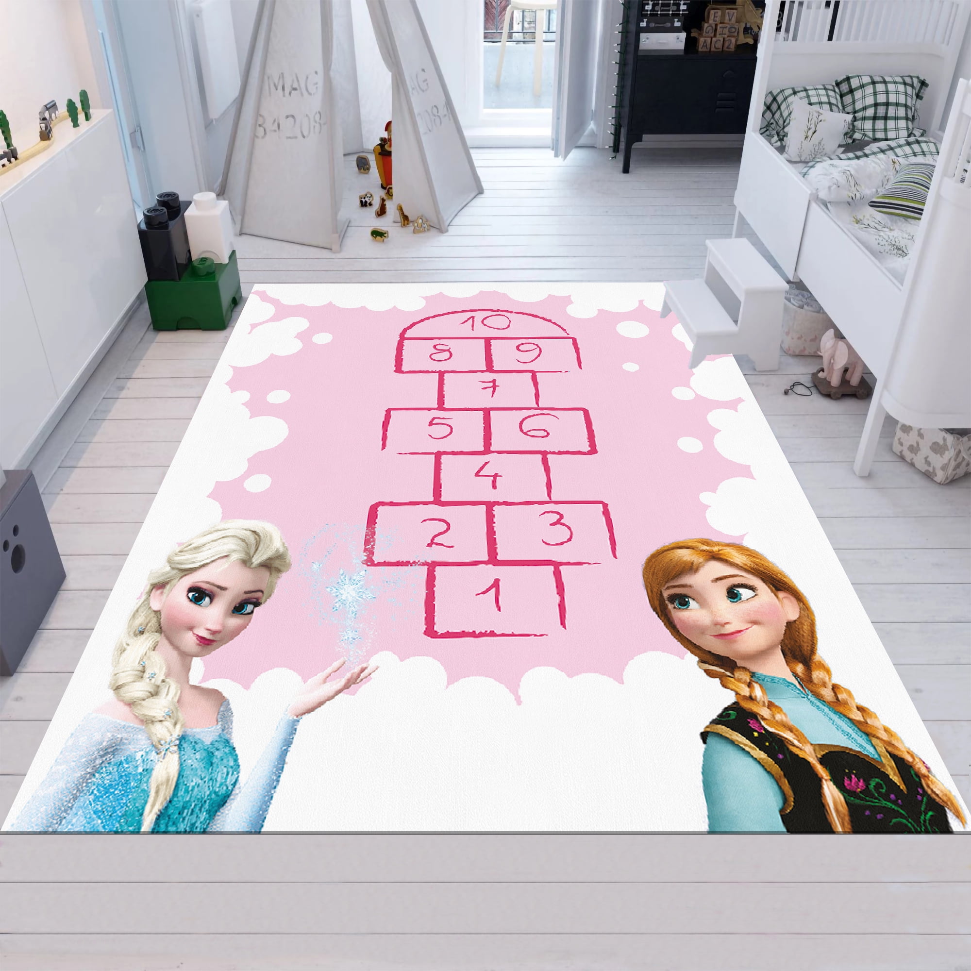 Dreammotif Frozen Anna And Elsa Inspired Hopscotch Children's Room ...
