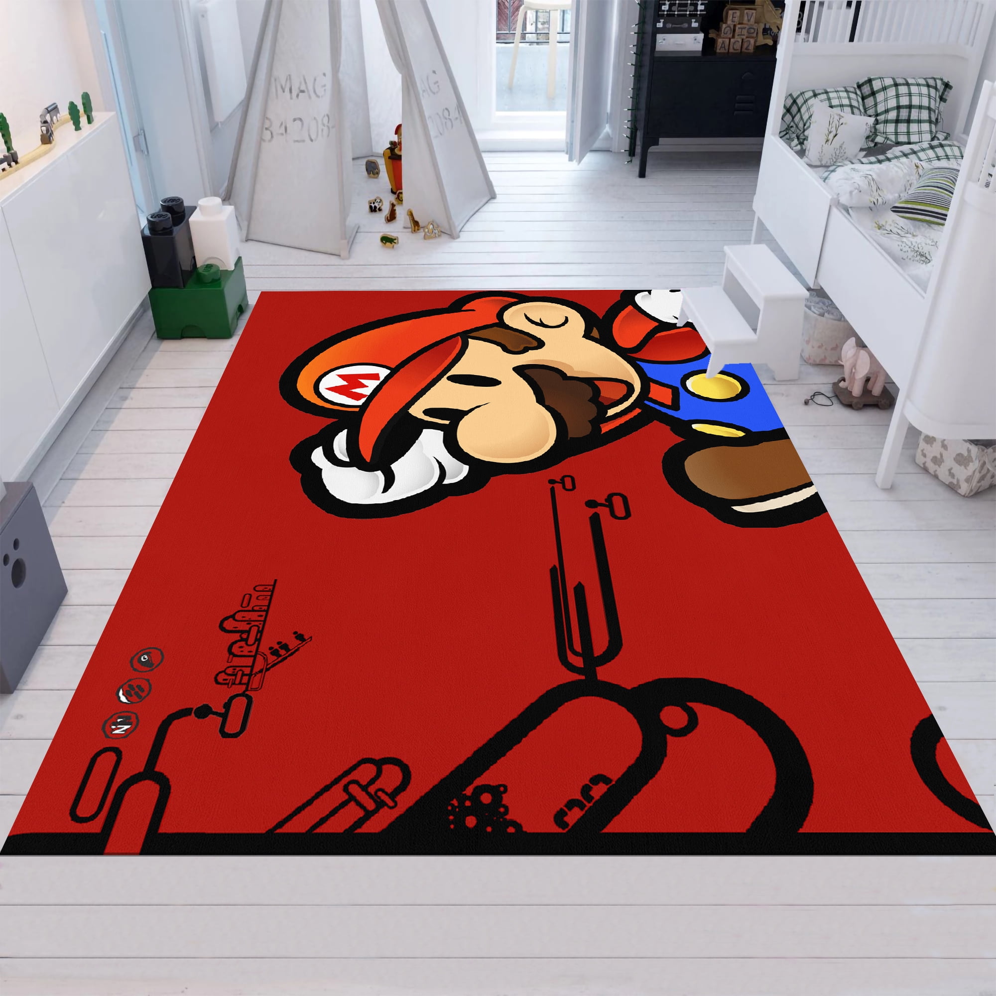 Dreammotif Super Mario Inspired Rug, Kids Room Rug, Kids Room Decor ...