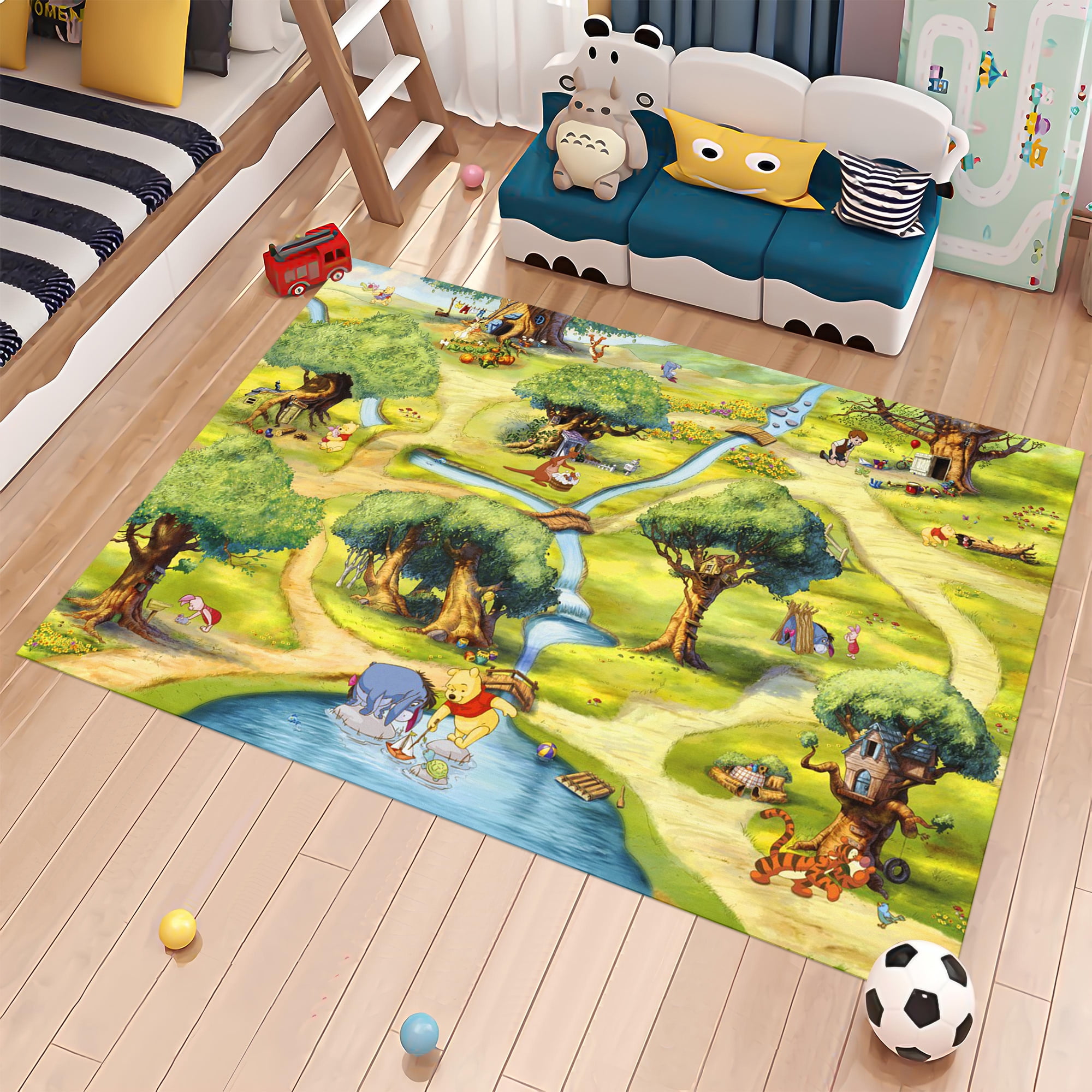 Dreammotif Winnie the Pooh Rug, Cute Rug, Cartoon Rug,Colorful Rug,Kids ...