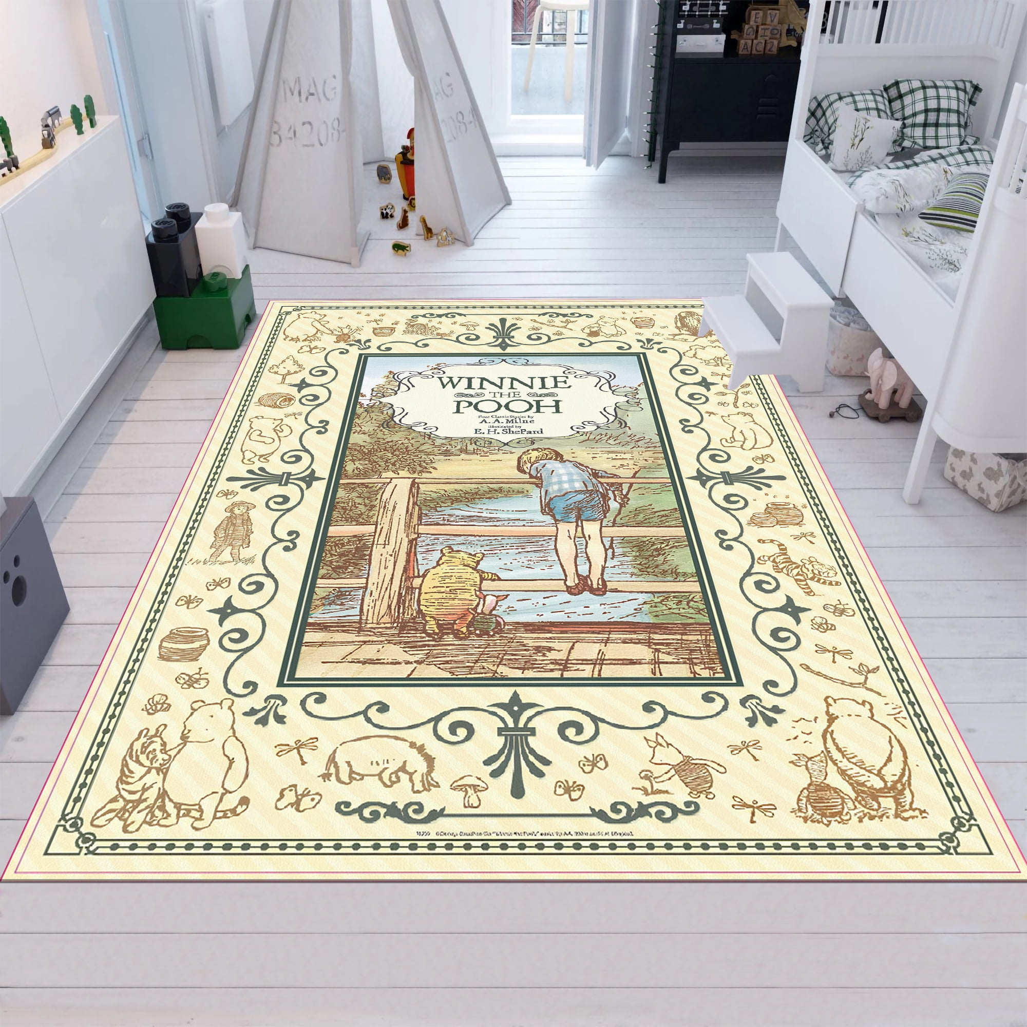 Dreammotif Winnie The Pooh Rug,Book Cover Rug,Cute Rug,Kids Rug ...