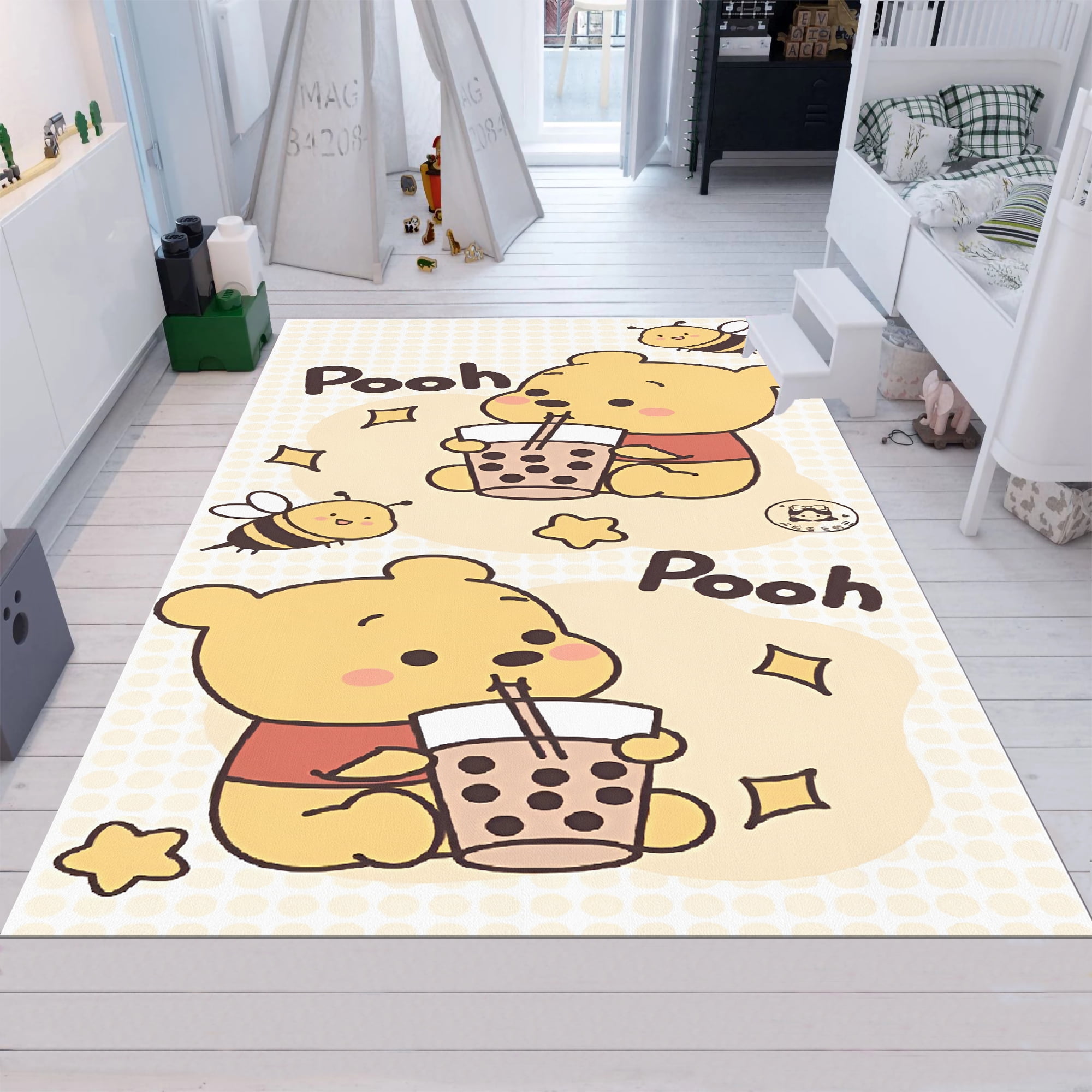 Dreammotif Winnie the Pooh Inspired Rug, Characters Rug,Cute Rug ...