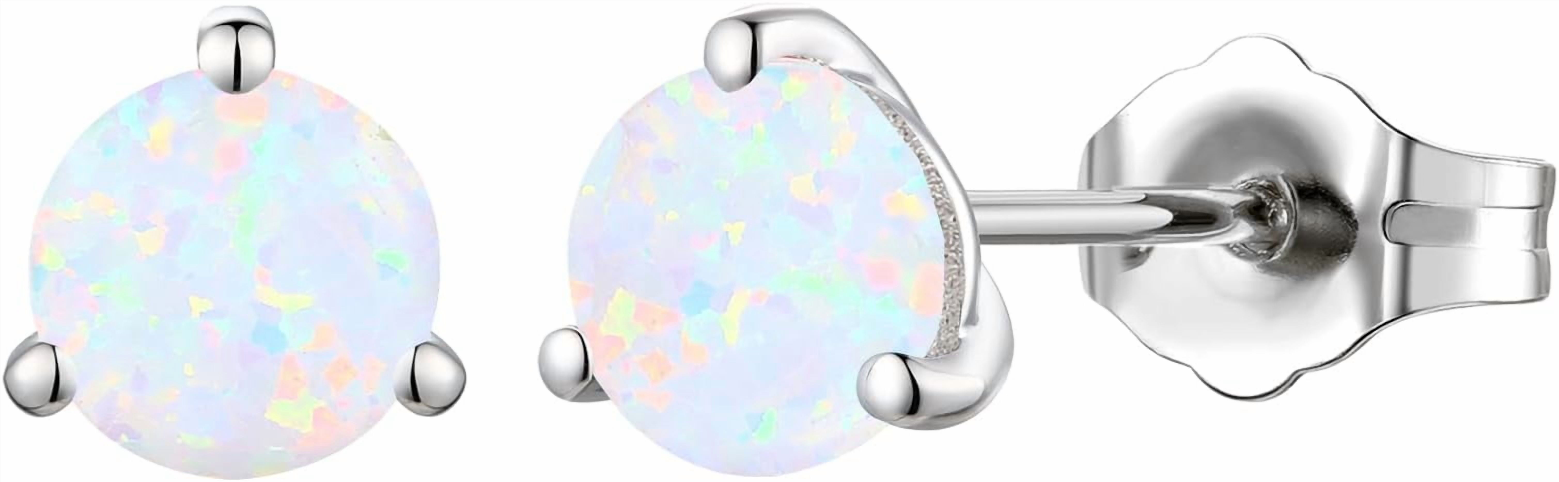 Dreamofdazzles Jewels 2.10 Ctw Round Cut Fire Opal Womens Stud Earrings ...
