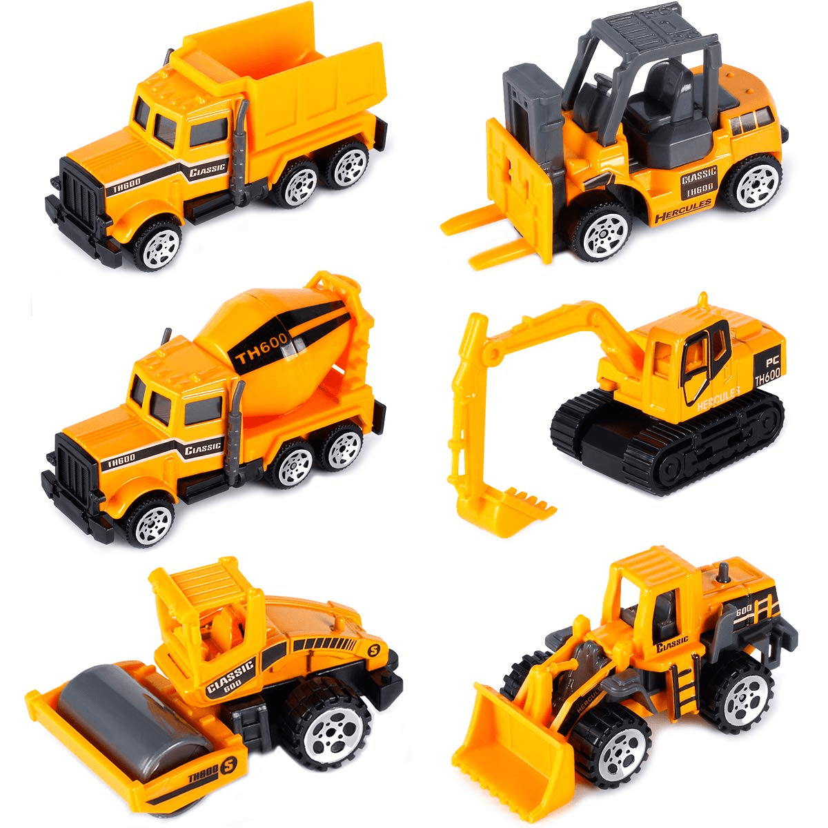 Dreamon Toy Equipment Set: Mini Engineering Plastic Construction Truck ...