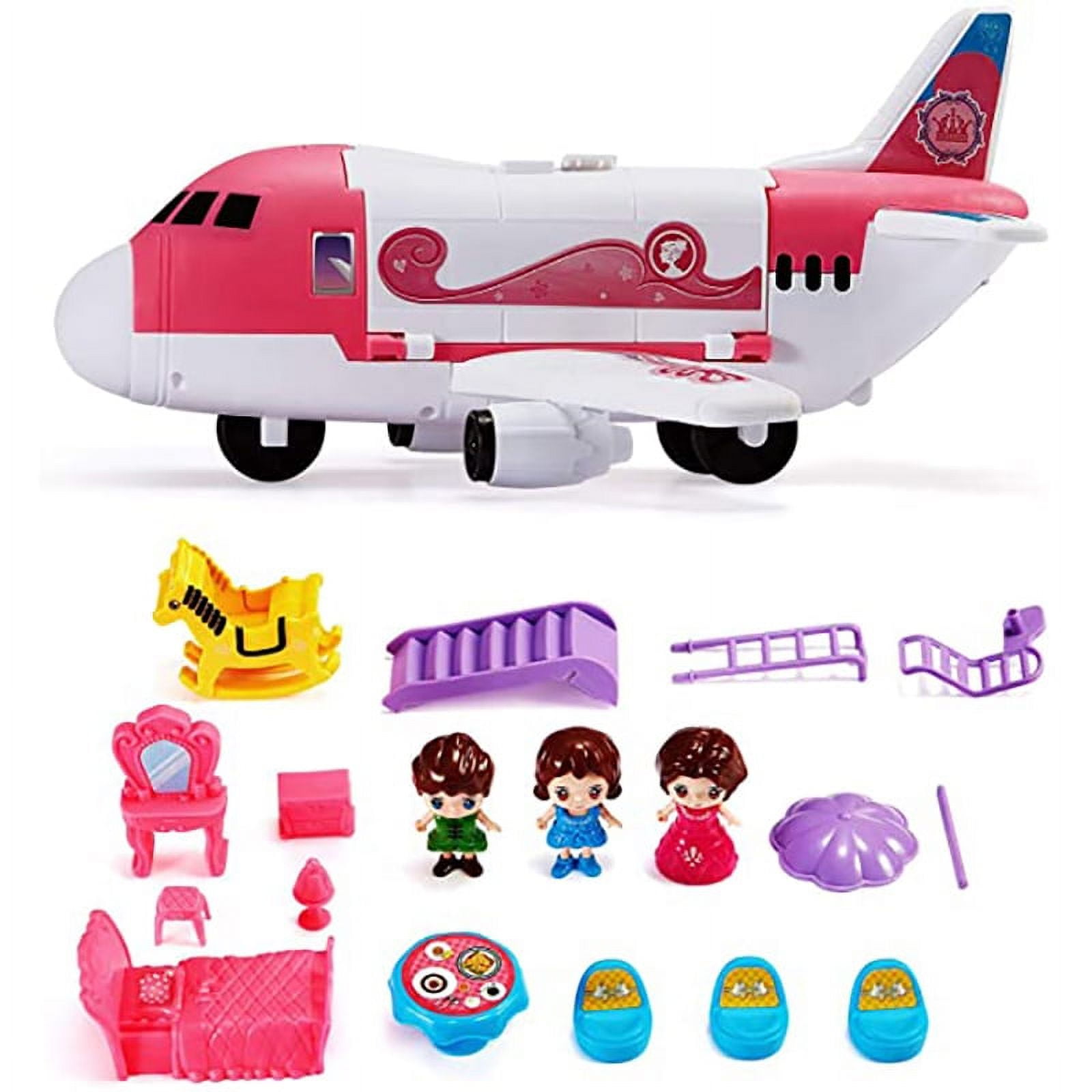 Dreamplane Transforming Playset Doll Airplane DIY Pretend Toys with ...