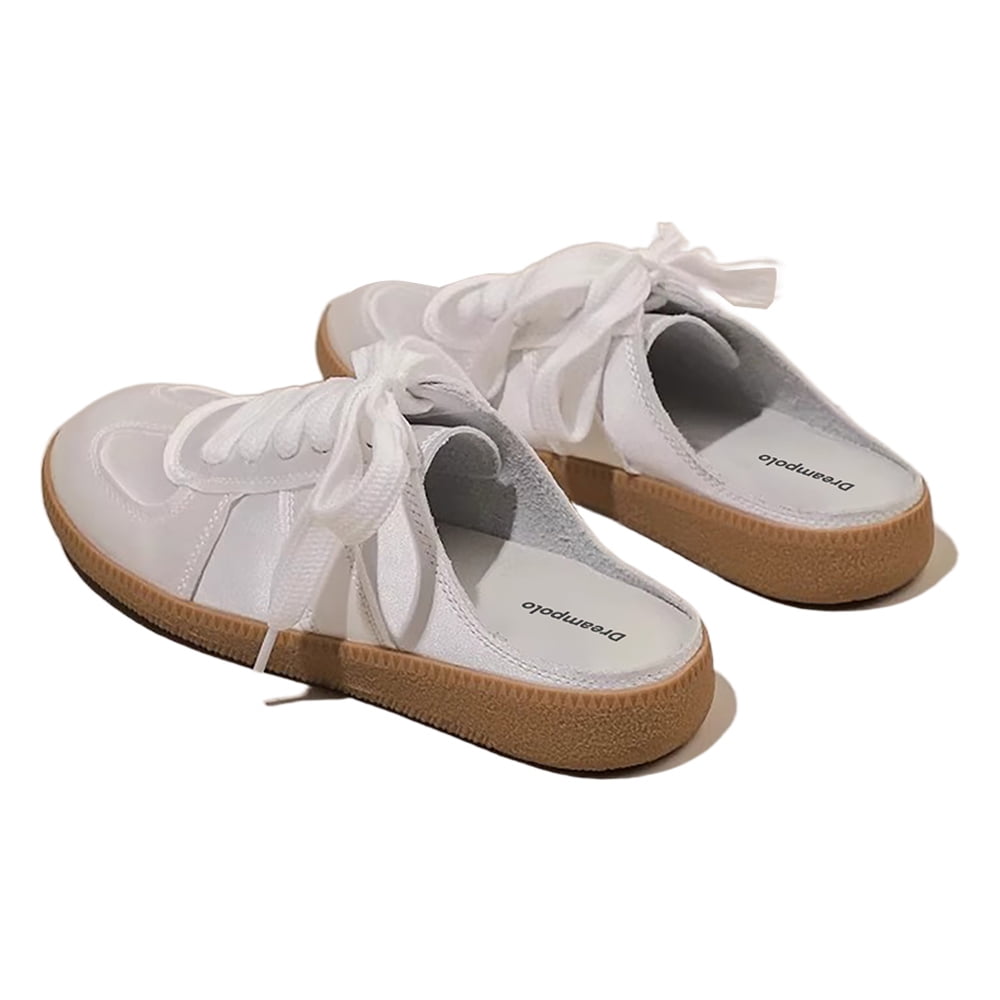 Dreampolo Mules, Women Canvas Mules Memory Foam Clipper Fashion ...