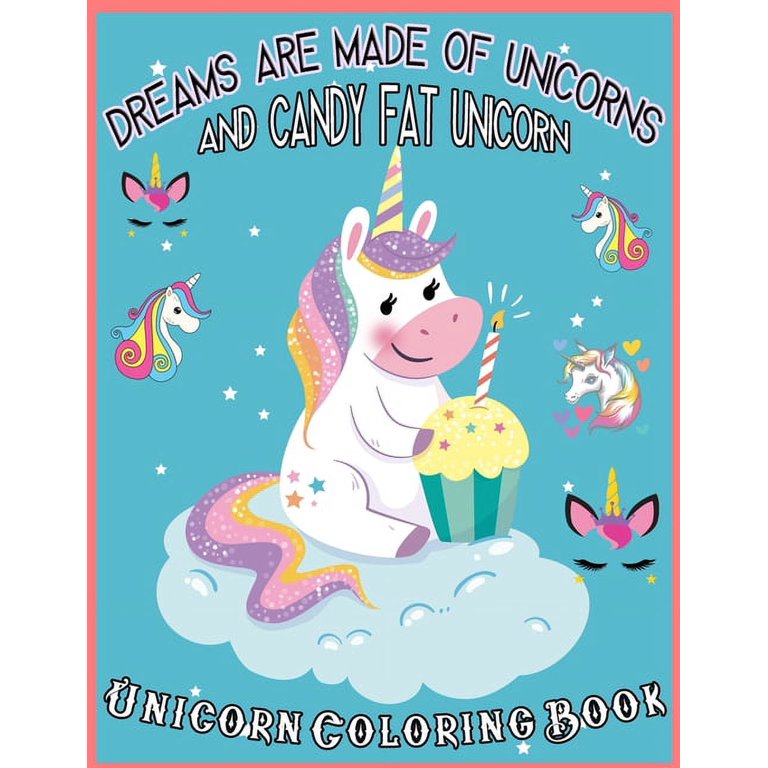 fat unicorn coloring pages