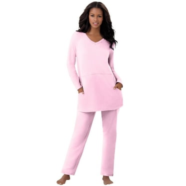 White Mark Women's Plus Size 2 Piece Lounge Set - Walmart.com