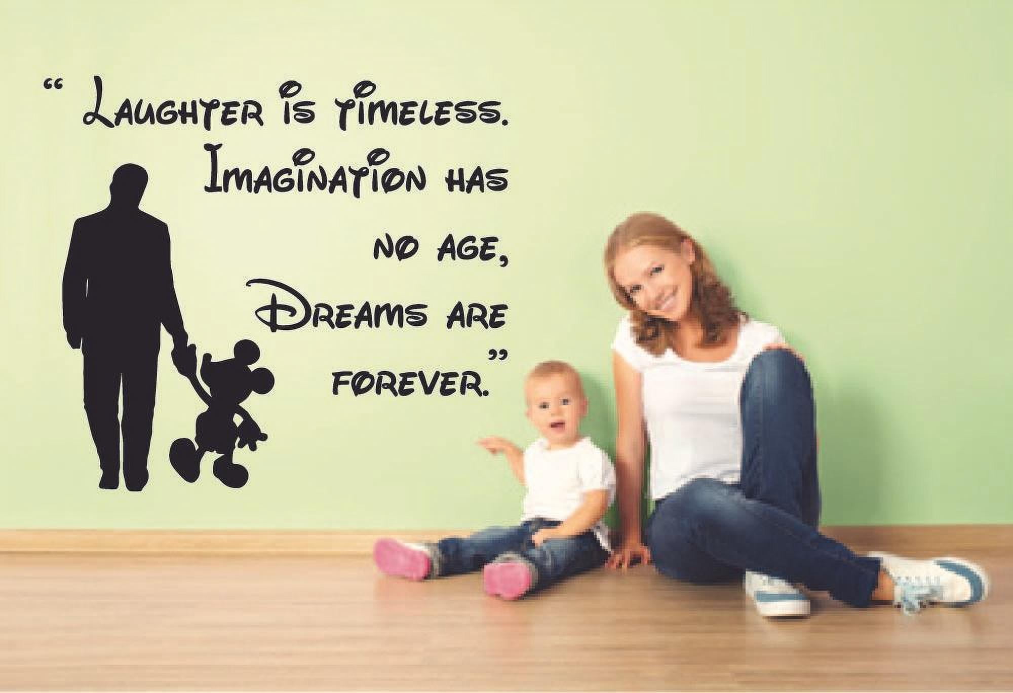 Dreams are Forever Mickey Mouse Quote Disney Cartoon Quotes Wall ...