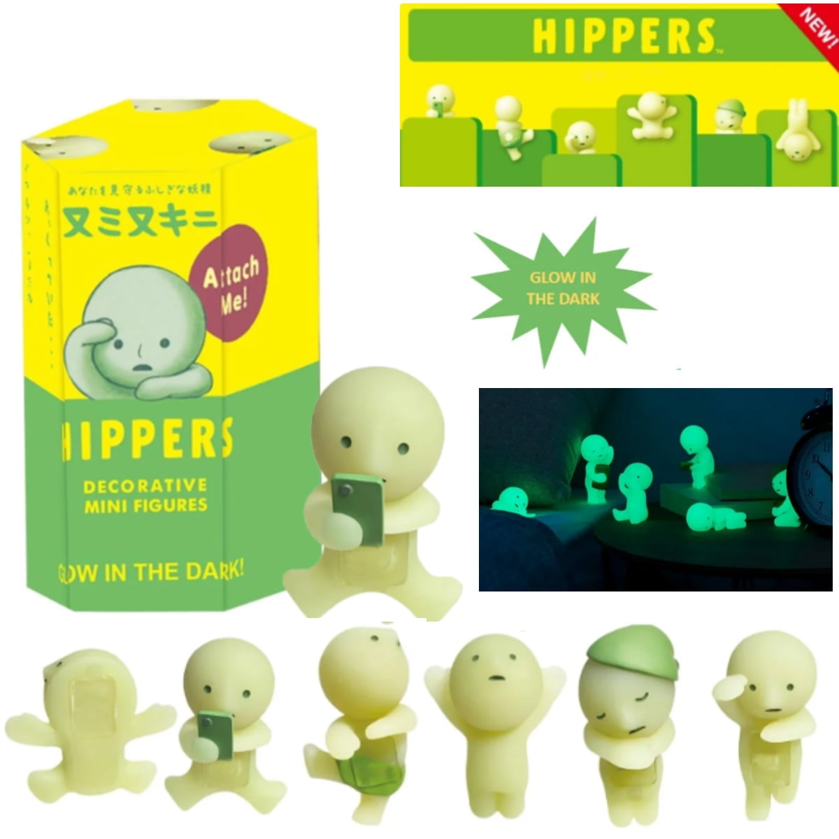 Dreams Smiski 1 Pack HIPPERS Series Blind Box - Glow in The Dark Figure ...