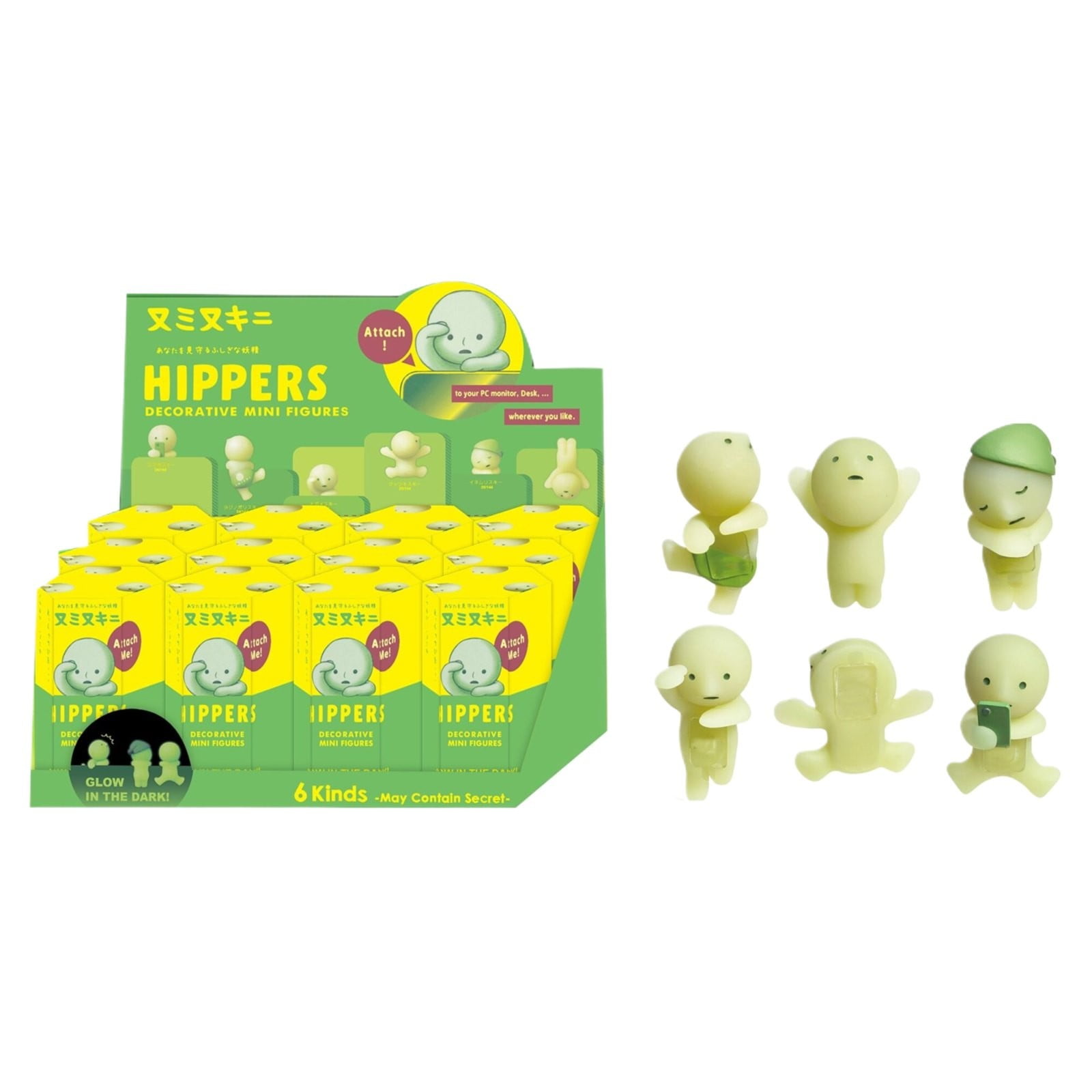 Dreams Smiski Glow in The Dark Figure, HIPPERS Series, 12 PCS Blind Box ...