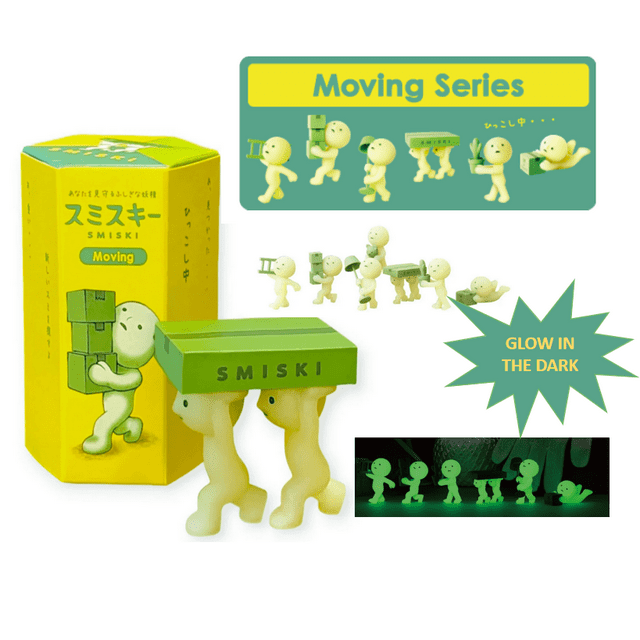 Dreams Smiski Glow in The Dark Mini Figure, Smiski Moving Series, Gifts ...