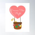Dreams Take Flight - Giraffe In Heart Hot Air Balloon Nursery- Vintage ...