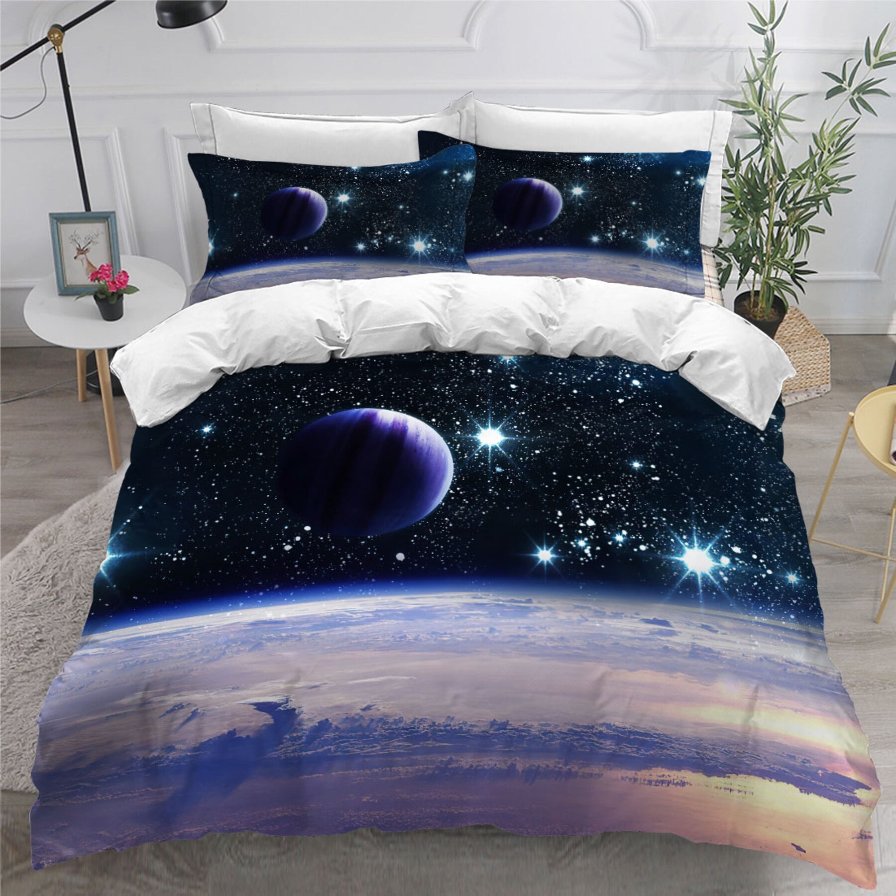 Dreamscape Bedding Set Earth & View Duvet Cover with Matching ...