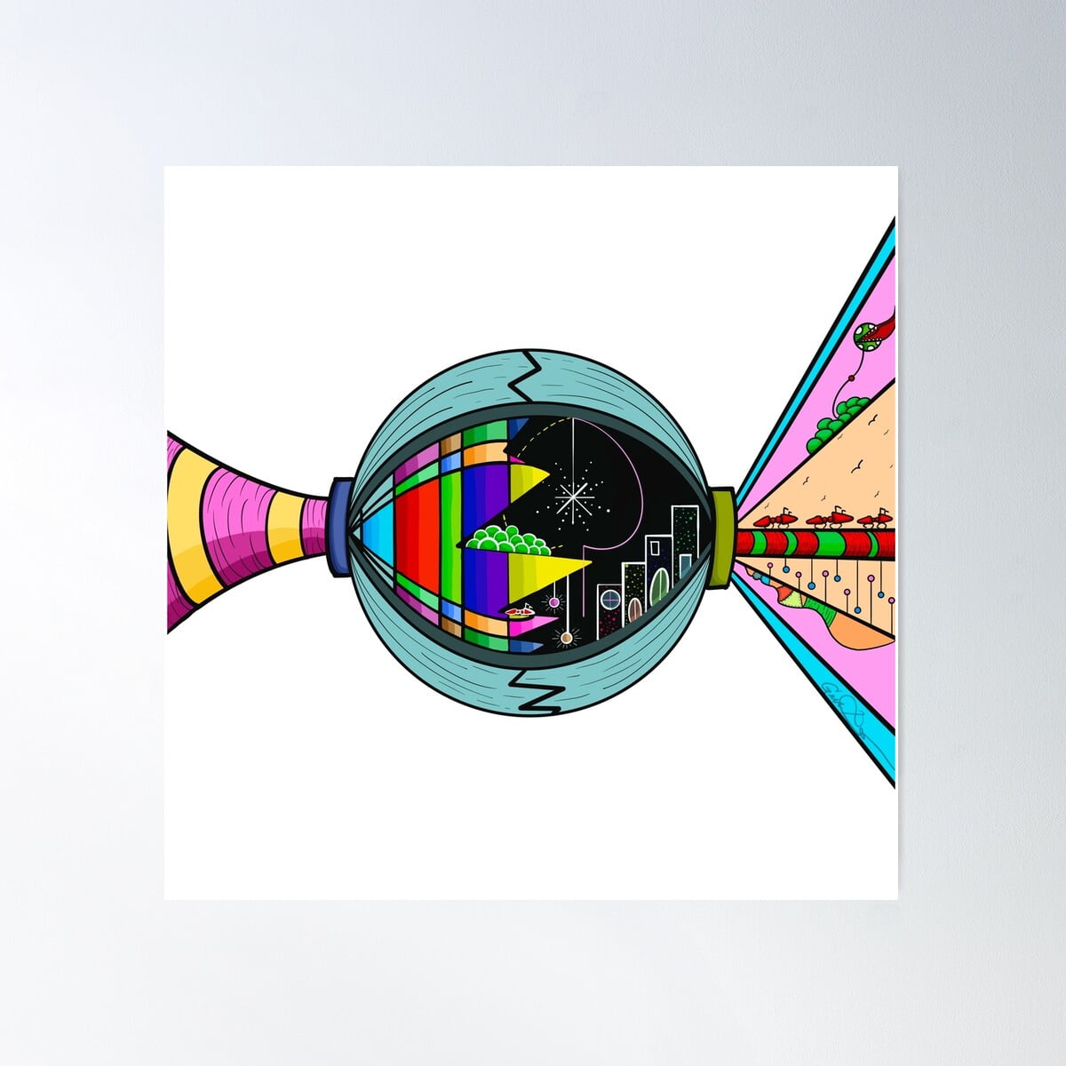 Dreamscape - Disco Dreams Poster Wall Art, Modern Wall Decor For Living ...