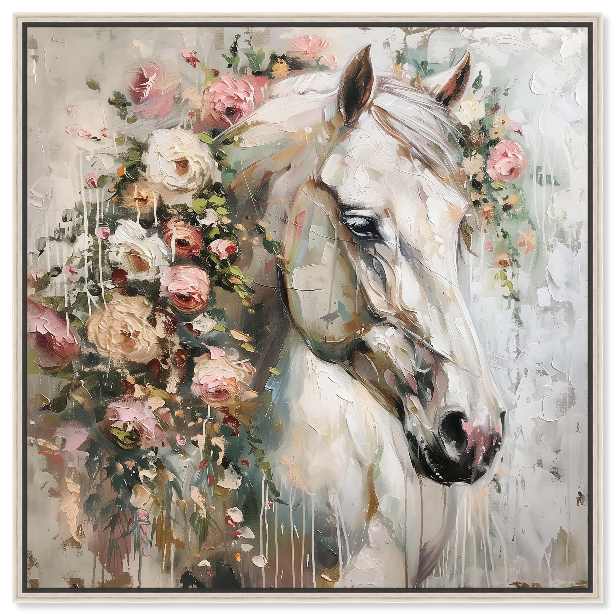 Dreamscape Horse Canvas Horse Wall Art by Art Remedy, Silver Frame, 12 ...