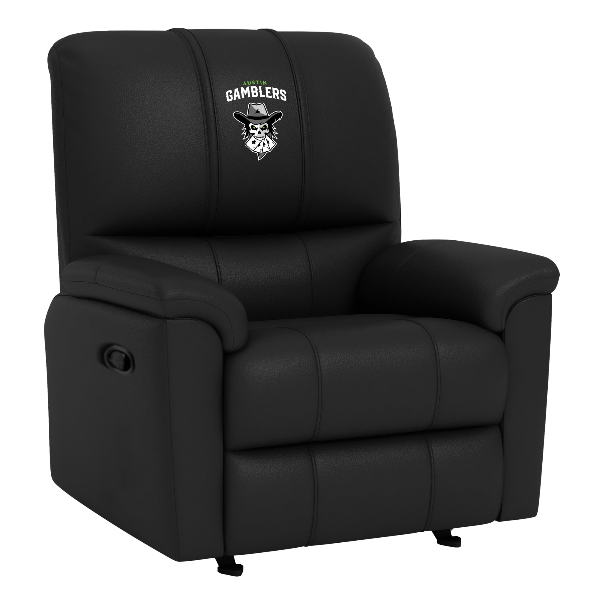 Dreamseat Black Rocker Recliner with Austin Gamblers Primary Logo ...