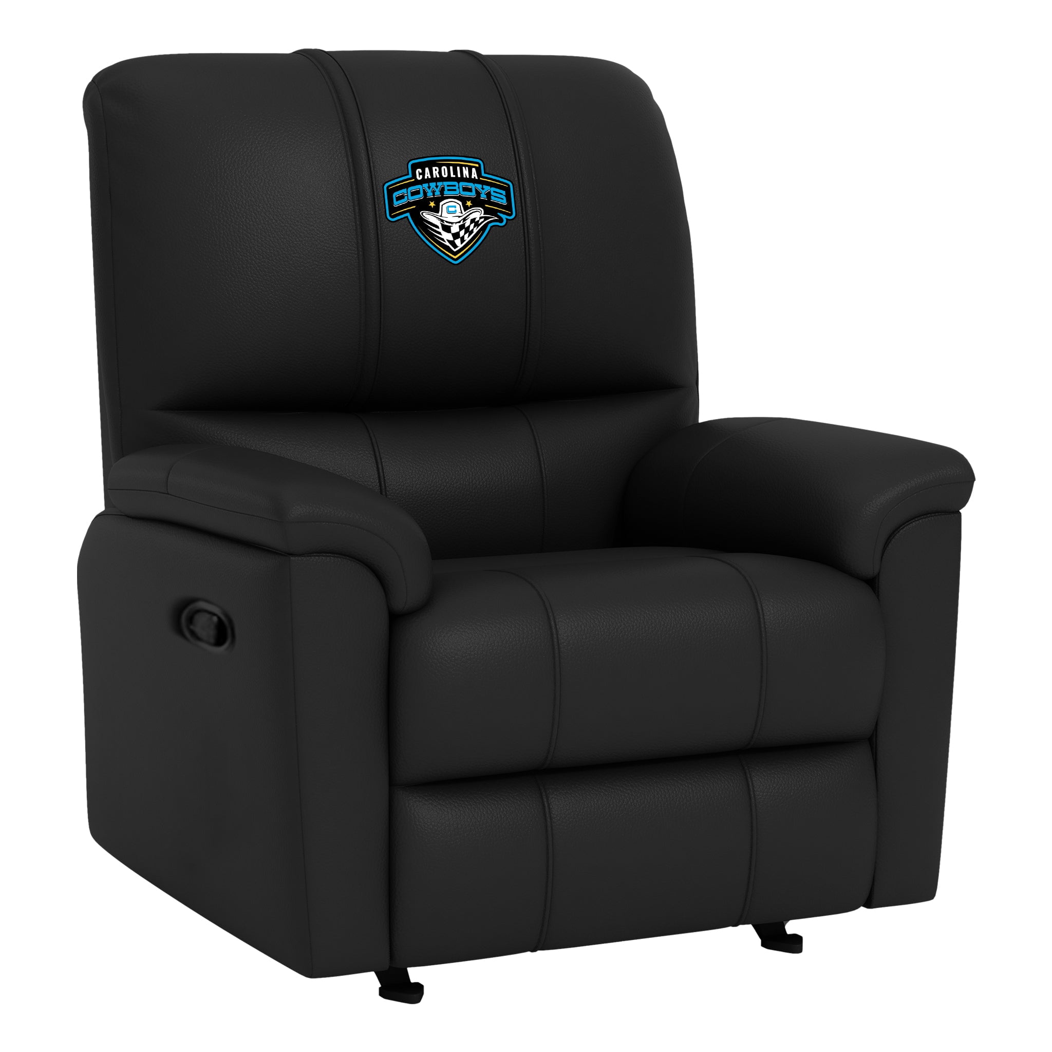 Dreamseat Black Rocker Recliner with Carolina Cowboys Primary Logo ...