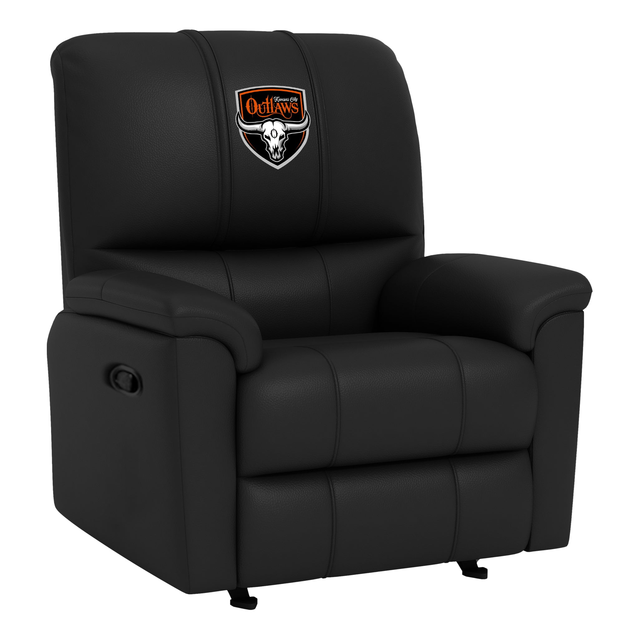 Dreamseat Black Rocker Recliner with Kansas City Outlaws Primary Logo ...
