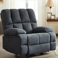 Dreamsir Oversized Rocker Recliner, Soft Fabric Manual Sofa, Living ...