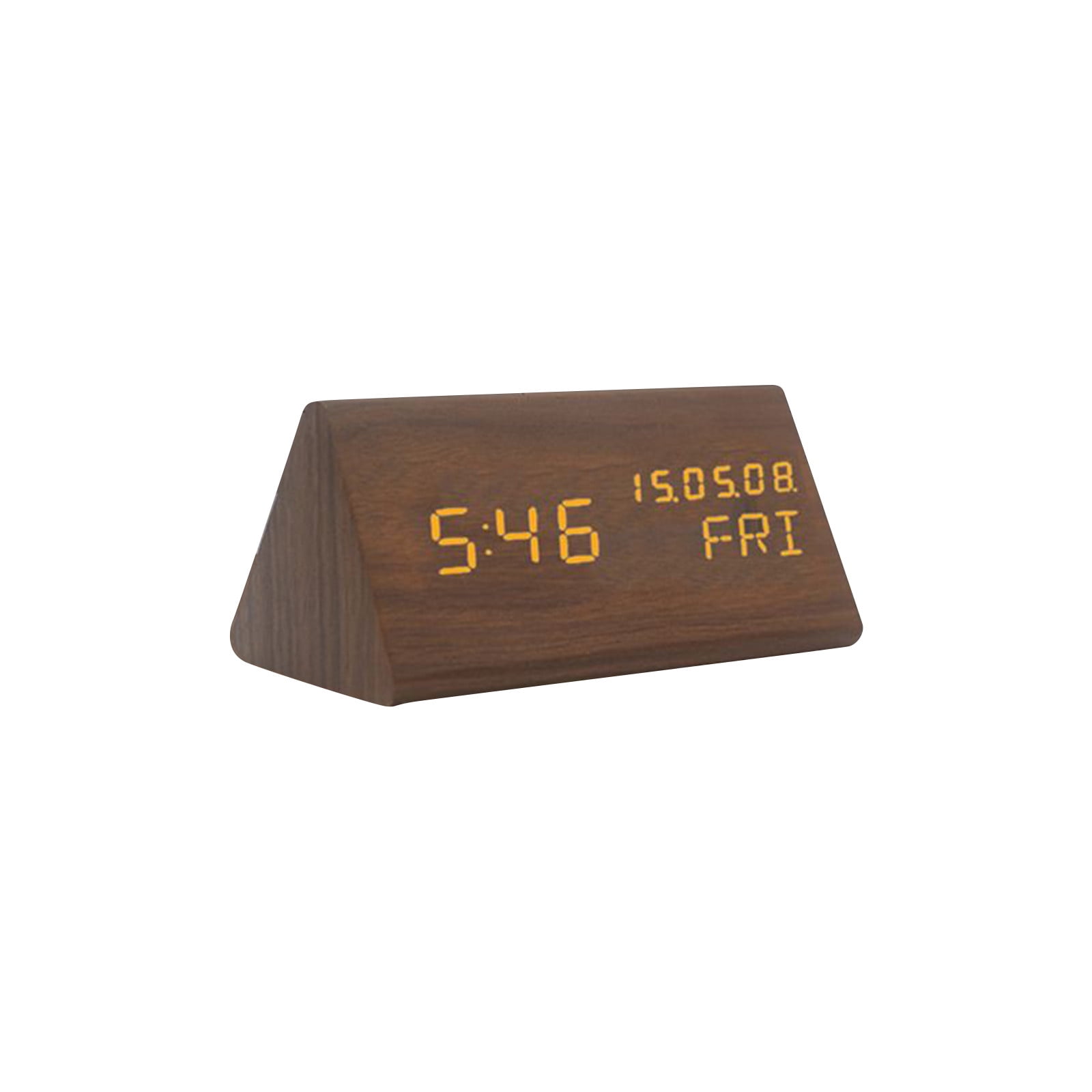 Dreamsky Wooden Digital Alarm Clock Extra Loud, Wooden Alarm Clock Da ...