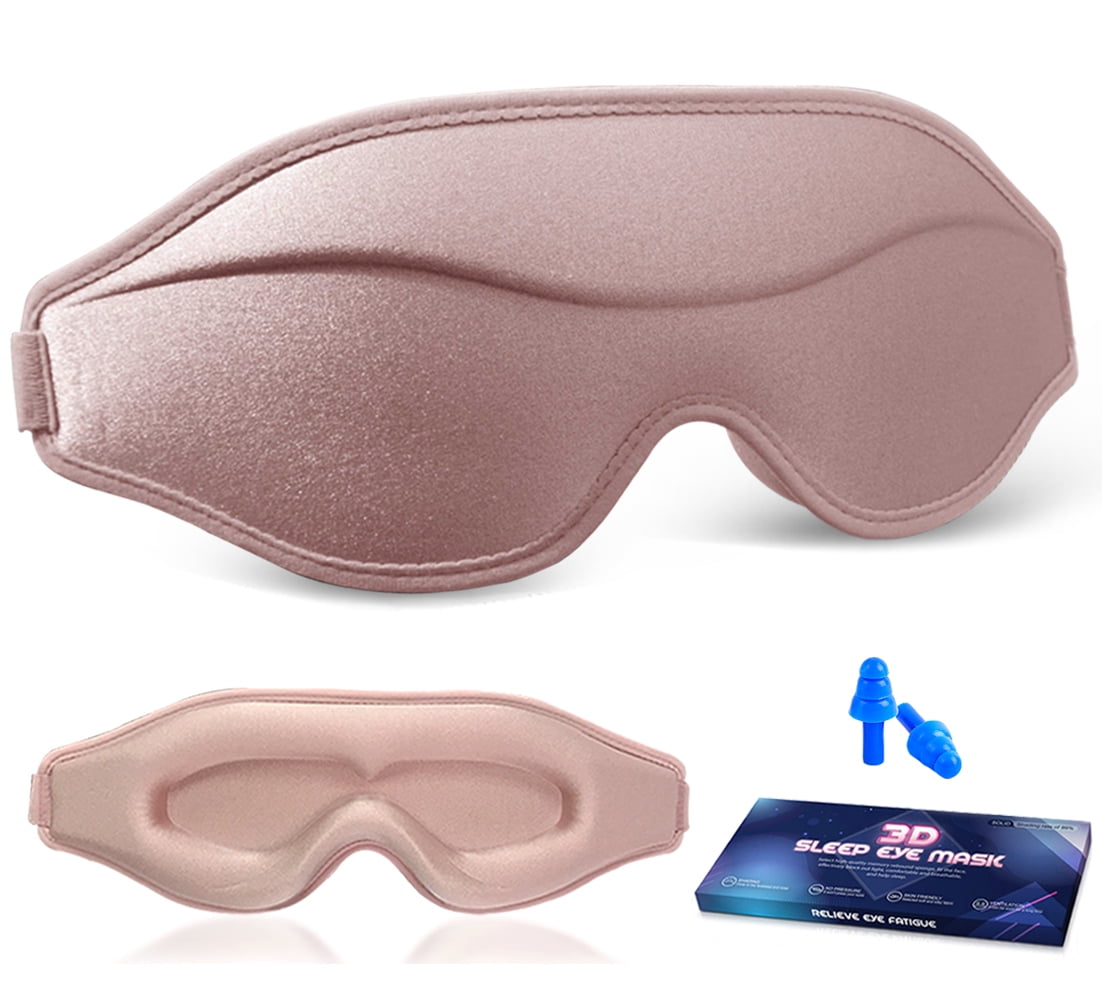 Dreamtale Eye Mask with Ice Silk Fabric Memory Foam Deep 3D Contoured ...