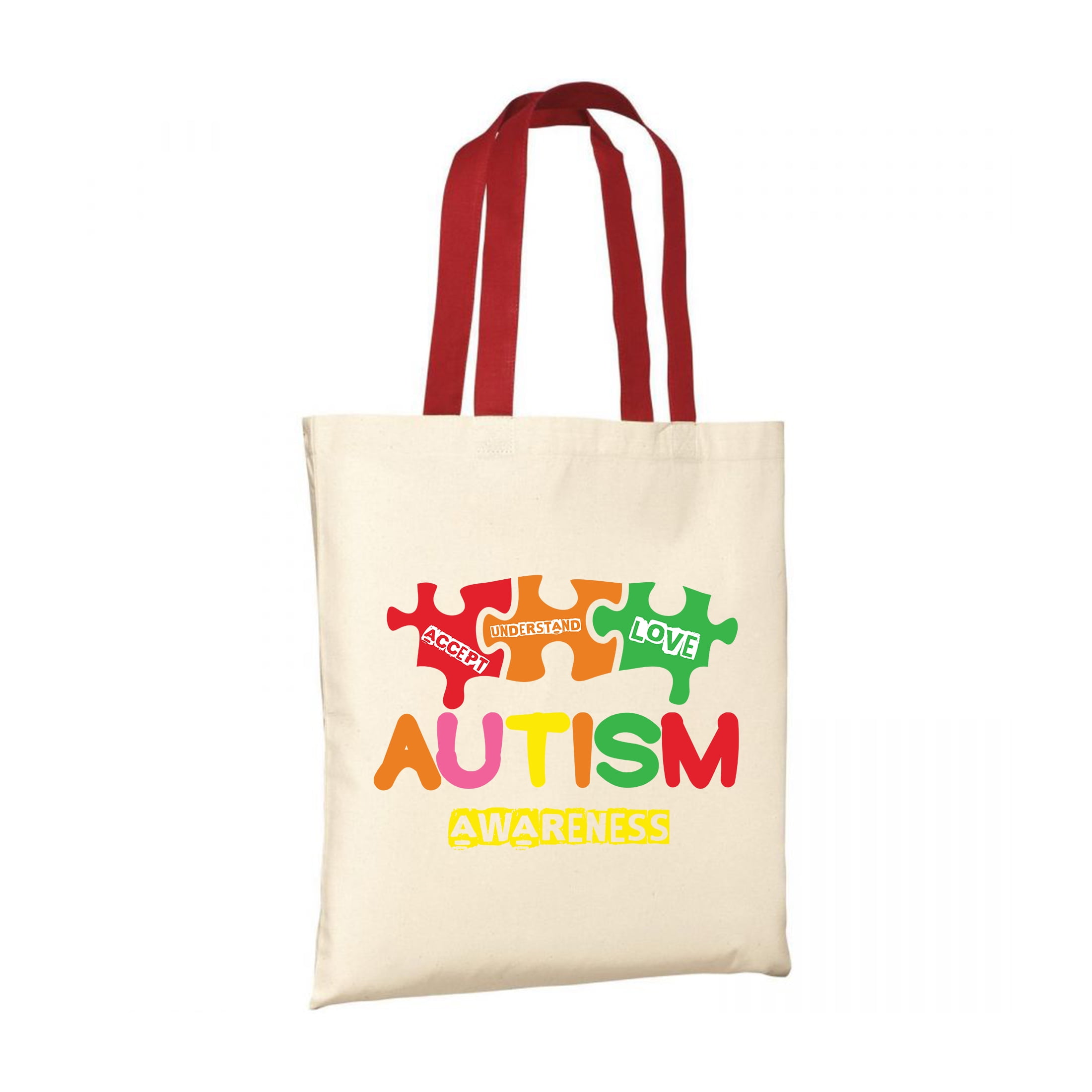 Dreamtees Budget Tote B150 Autism Awareness Bags Gift for Men and Women ...