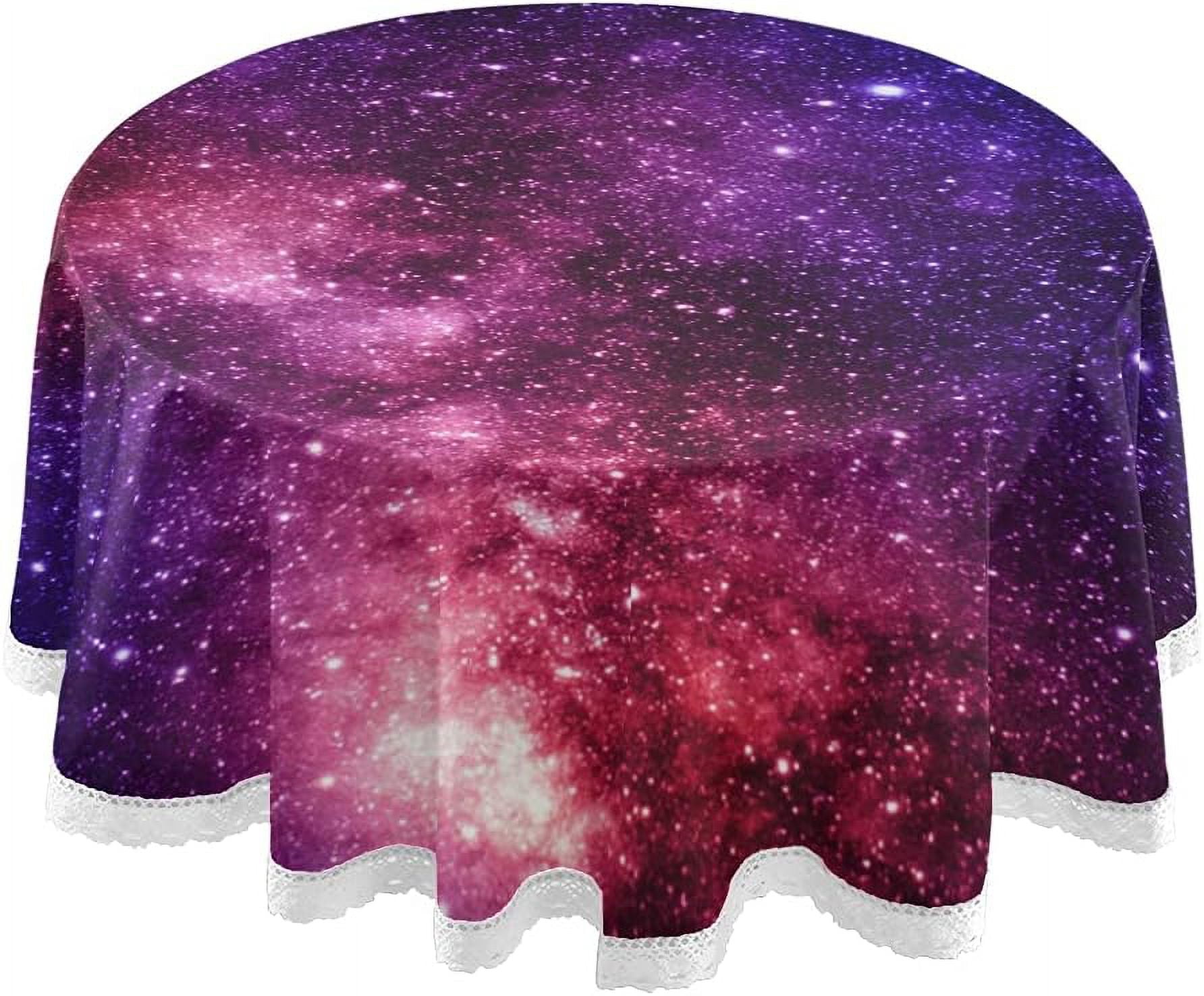 Dreamtime Galaxy Round Tablecloth 60", Waterproof Stain and Wrinkle ...