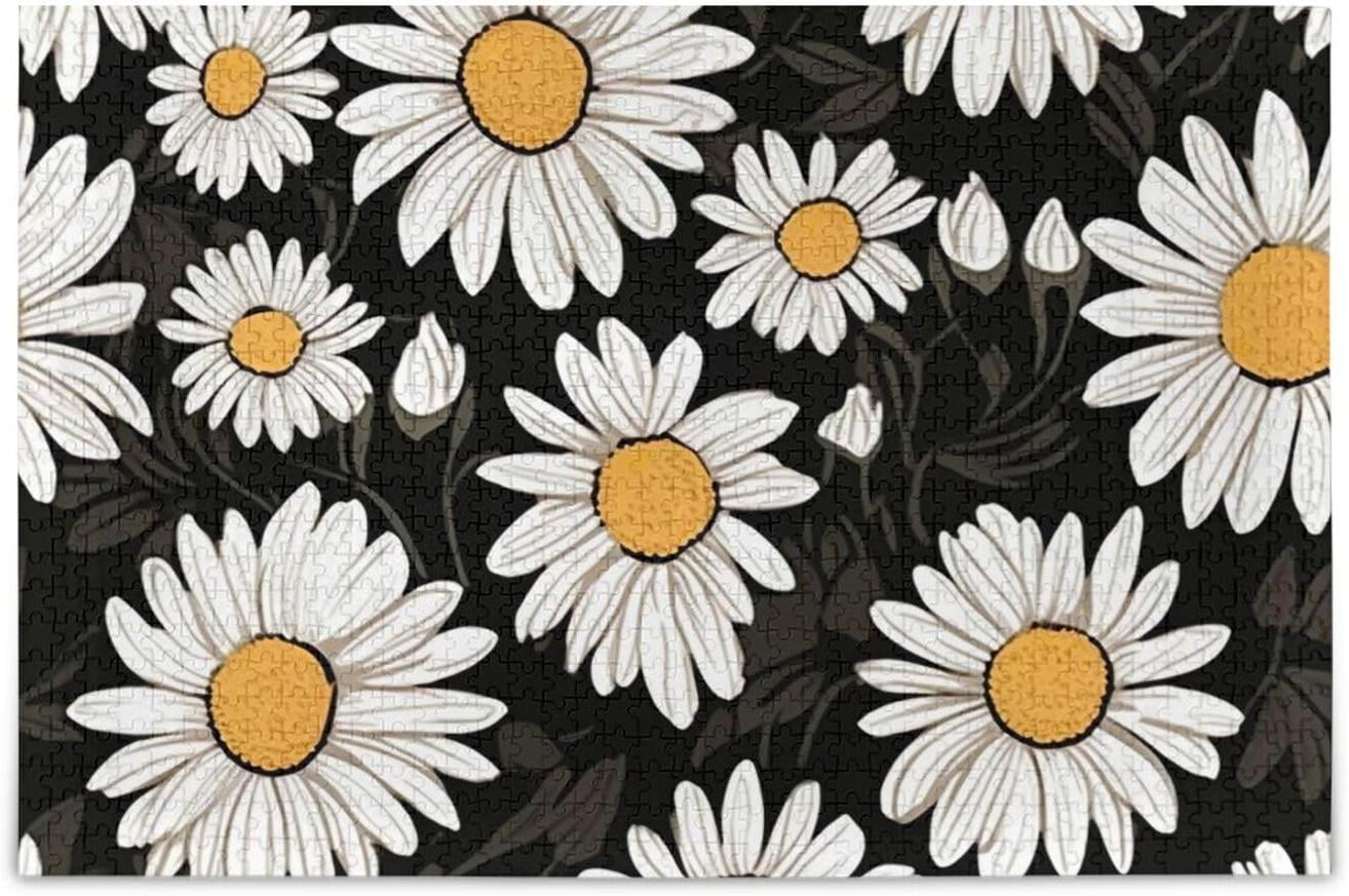 Dreamtimes 1000 PCS Daisy Wooden Jigsaw Puzzles Intellectual ...