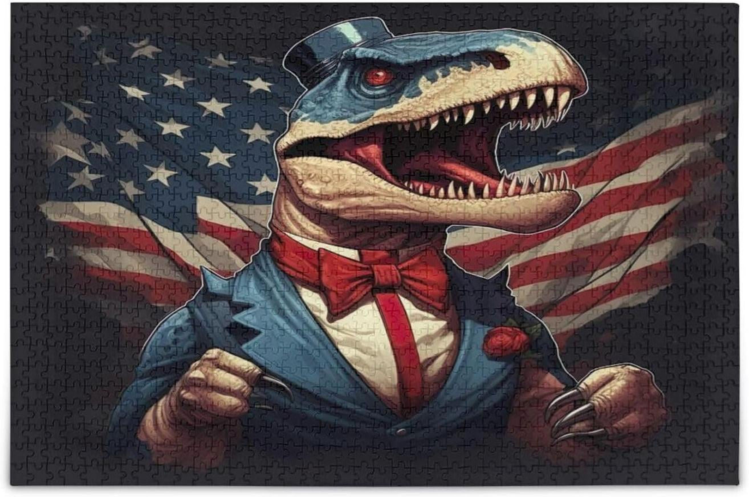 Dreamtimes 1000 PCS Dinosaur Wooden Jigsaw Puzzles Intellectual ...