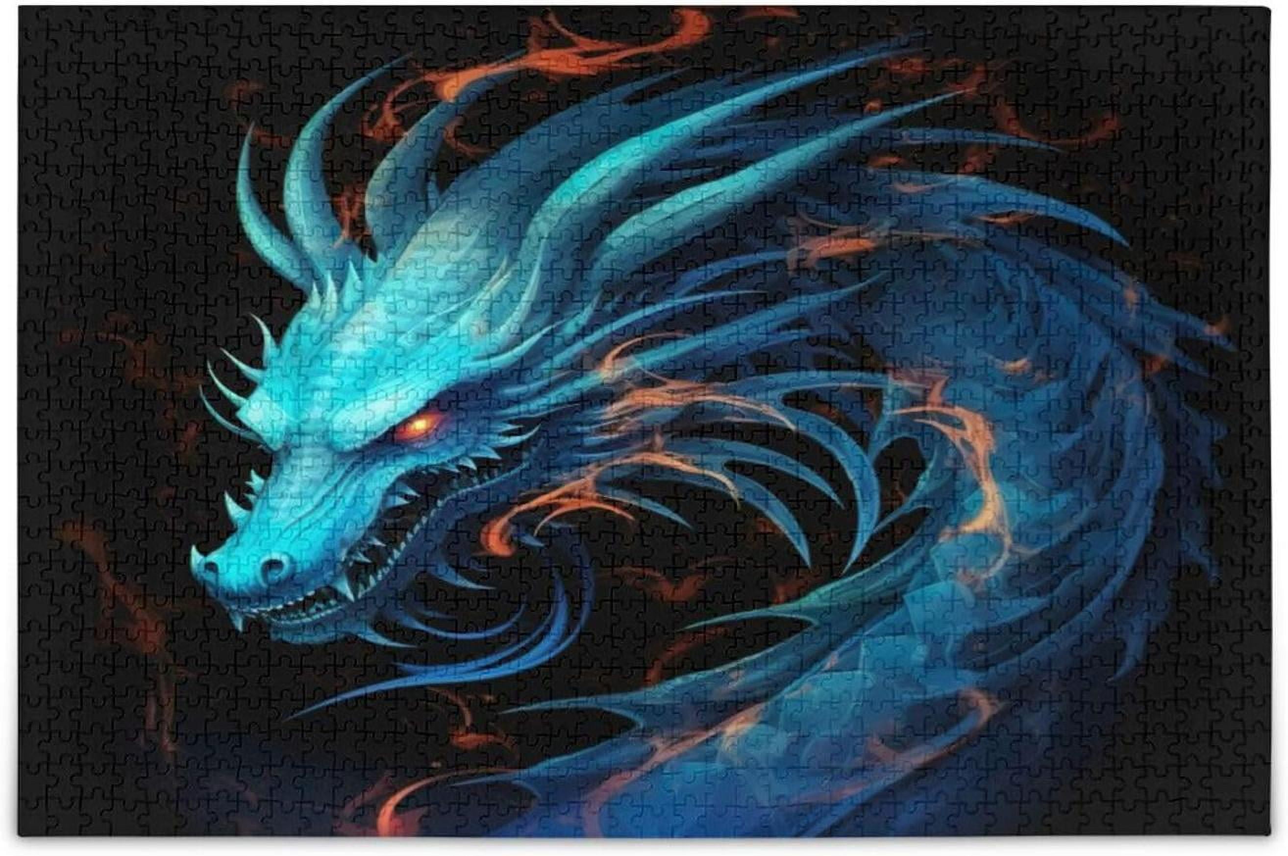 Dreamtimes 1000 PCS Dragon Wooden Jigsaw Puzzles Intellectual ...